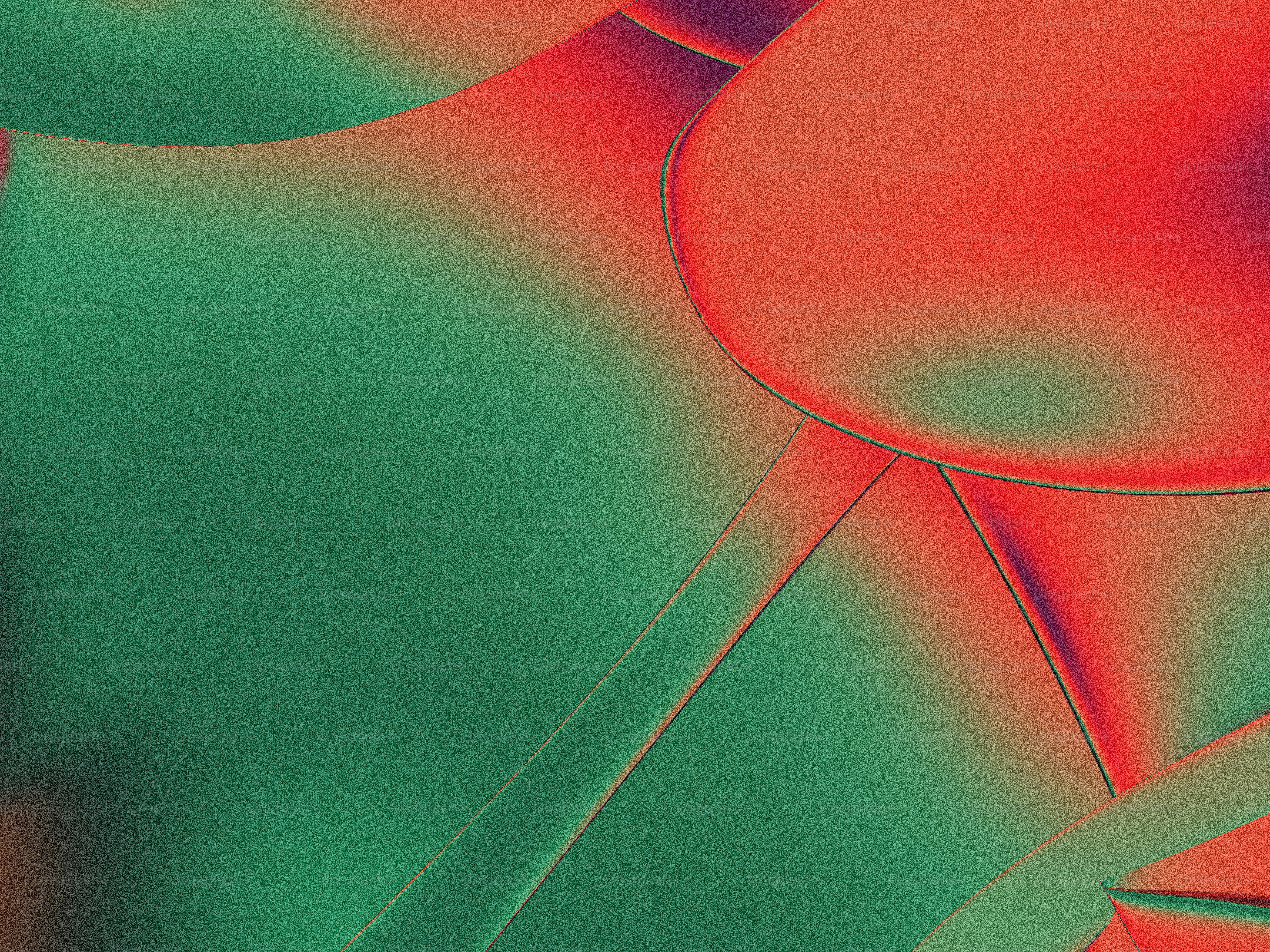 Abstract, colorful, gradient shapes overlap and blend. photo ...