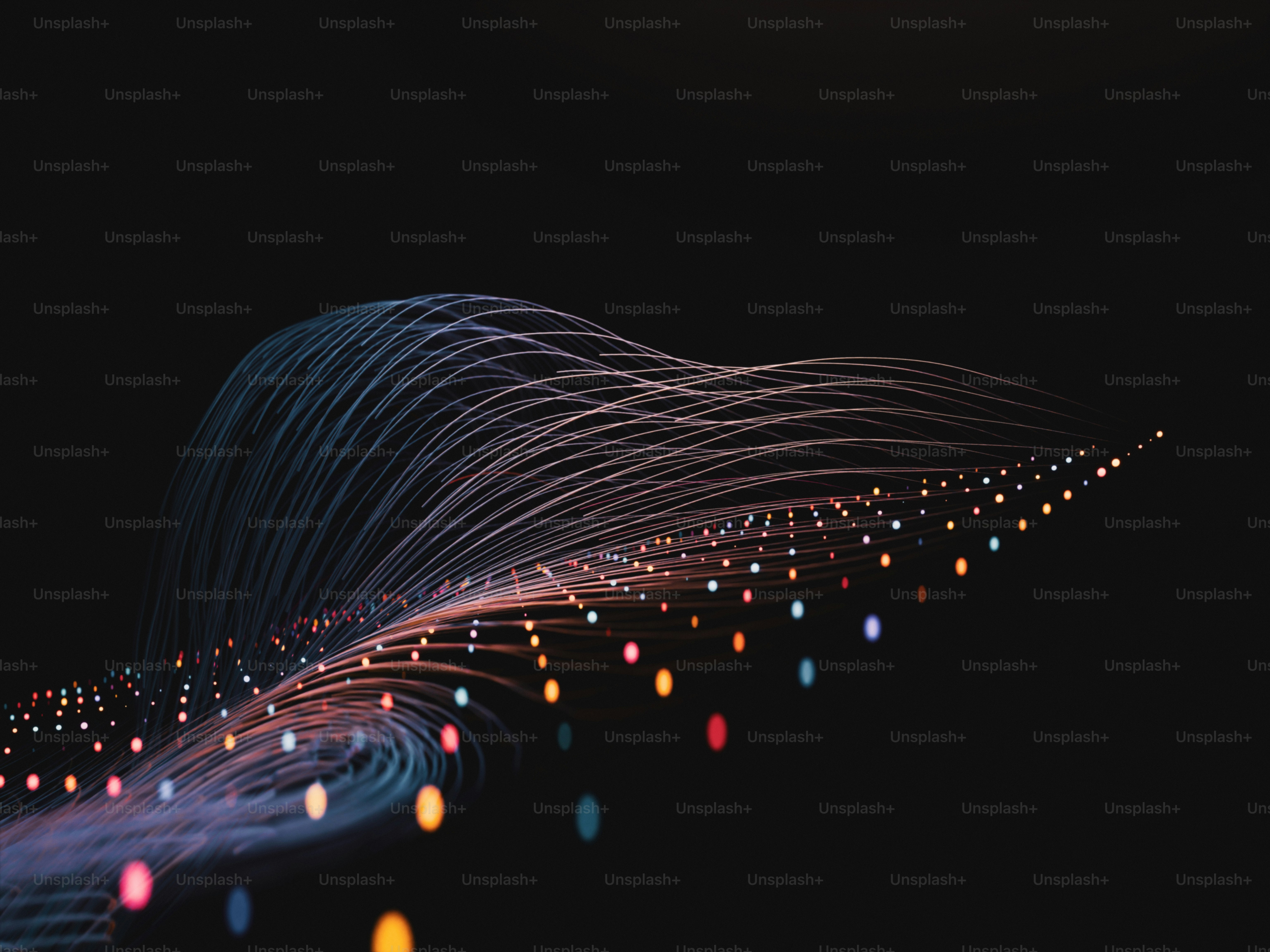 Data streams and colorful digital connections. photo – Technology Image ...