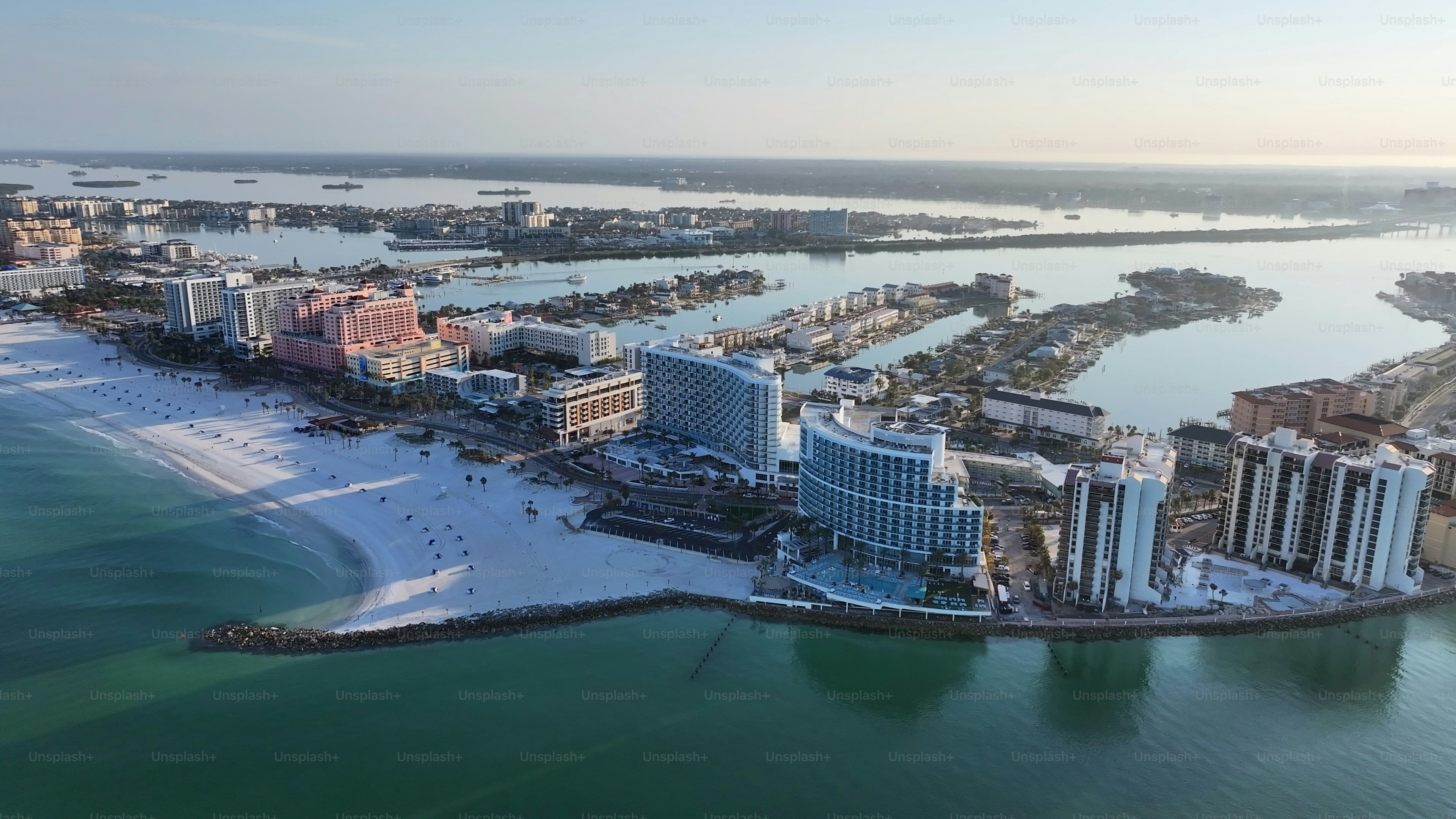 Clearwater Beach At Clearwater En Florida, Estados Unidos. Playa ...