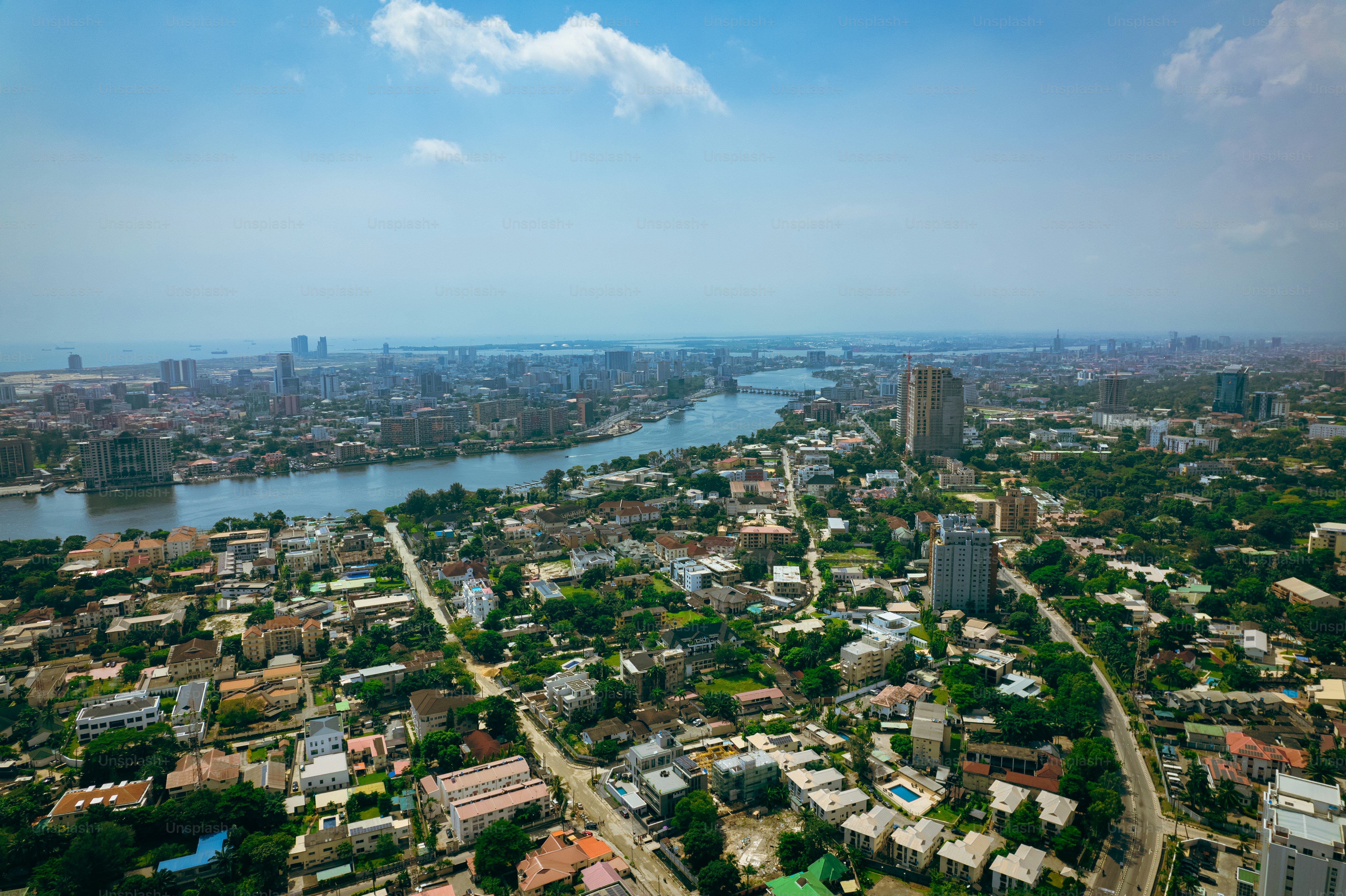 The landscape of Banana Island, the richest neighbourhood in Lagos ...