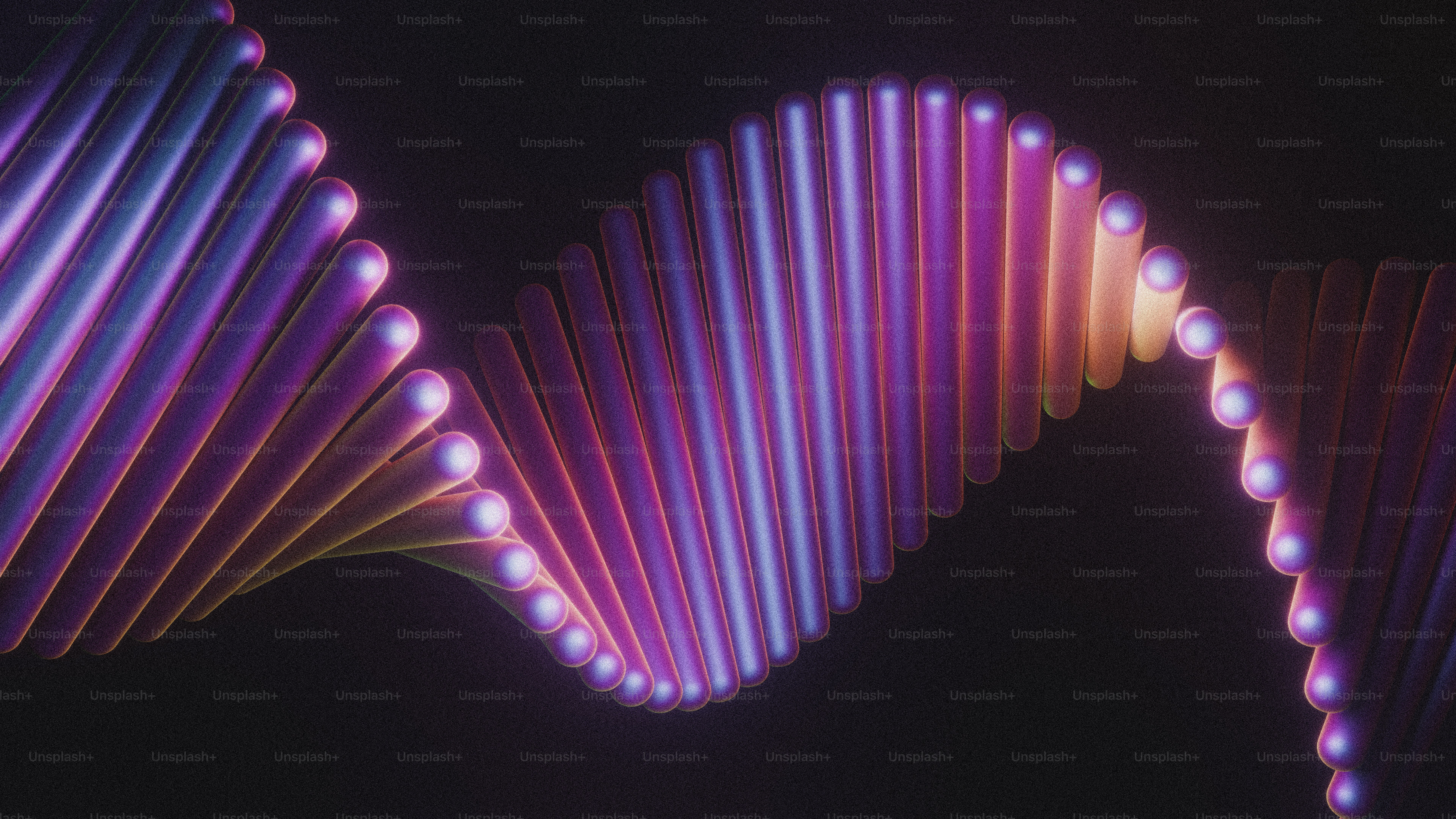 A colorful, animated dna strand. photo – Retro Image on Unsplash