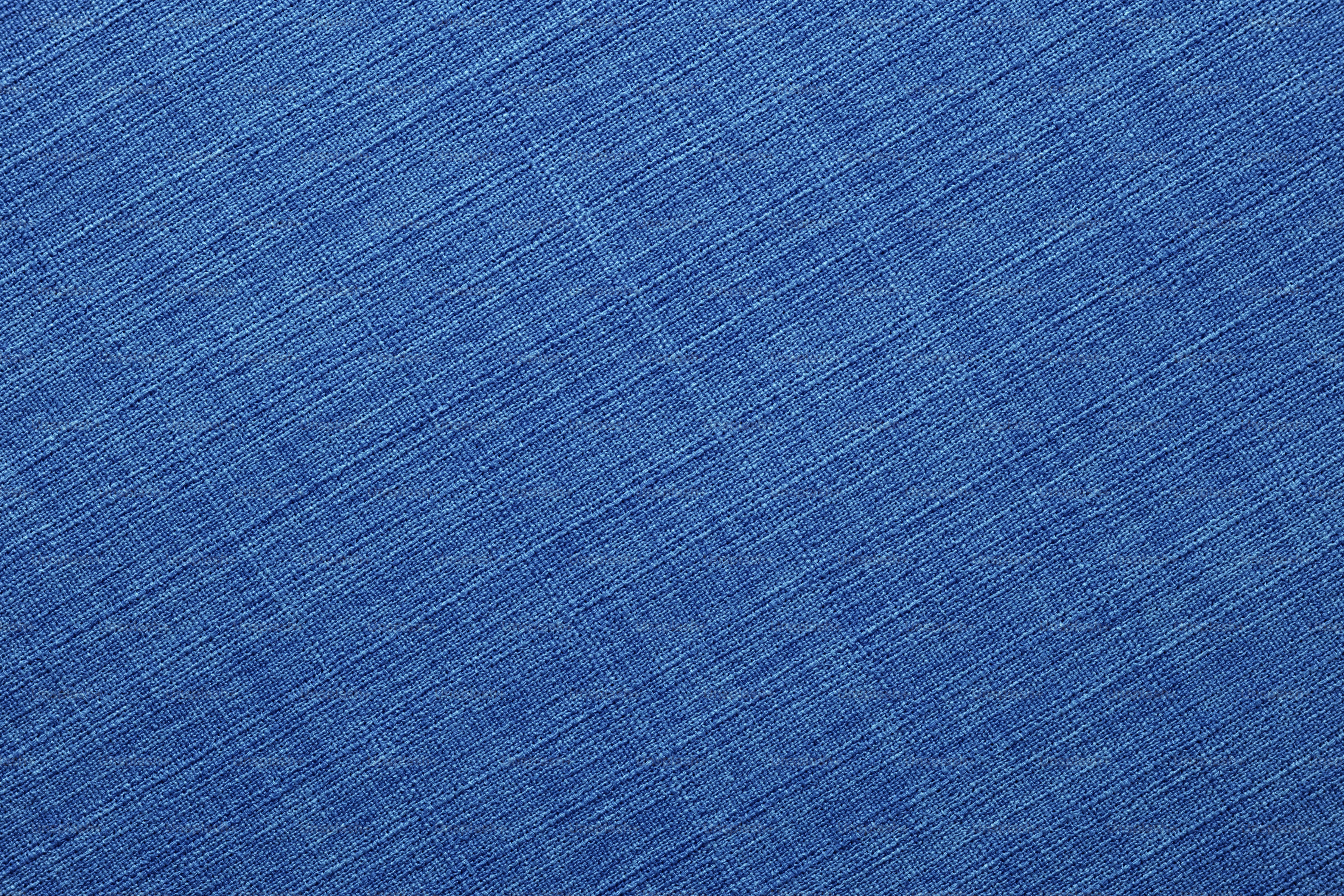 Blue fabric background, woven material texture with copy space photo ...