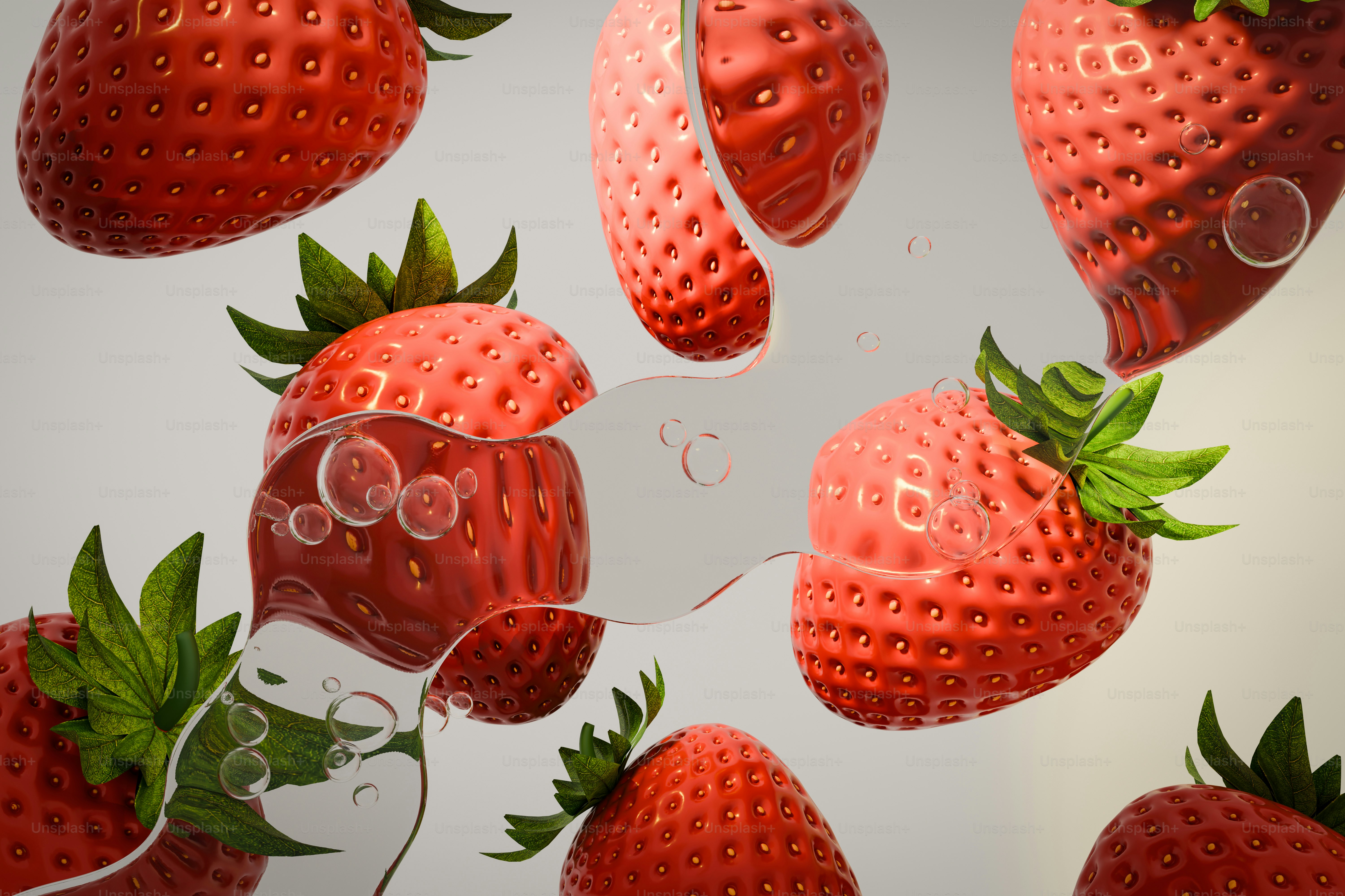 Fresh strawberries with water droplets photo – Strawberry Image on Unsplash