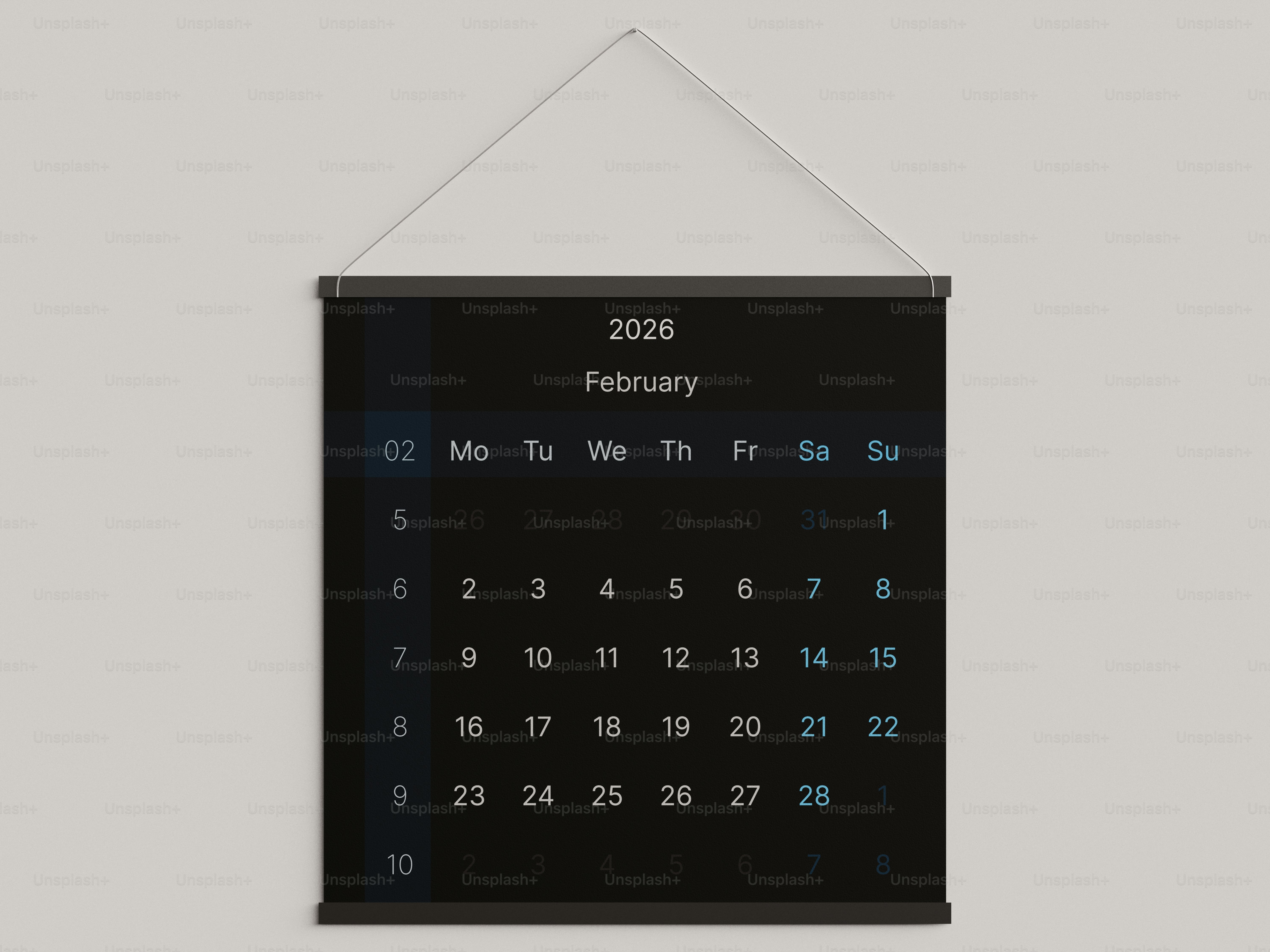 March 2020 calendar hanging on a wall photo – Minimalist Image on Unsplash