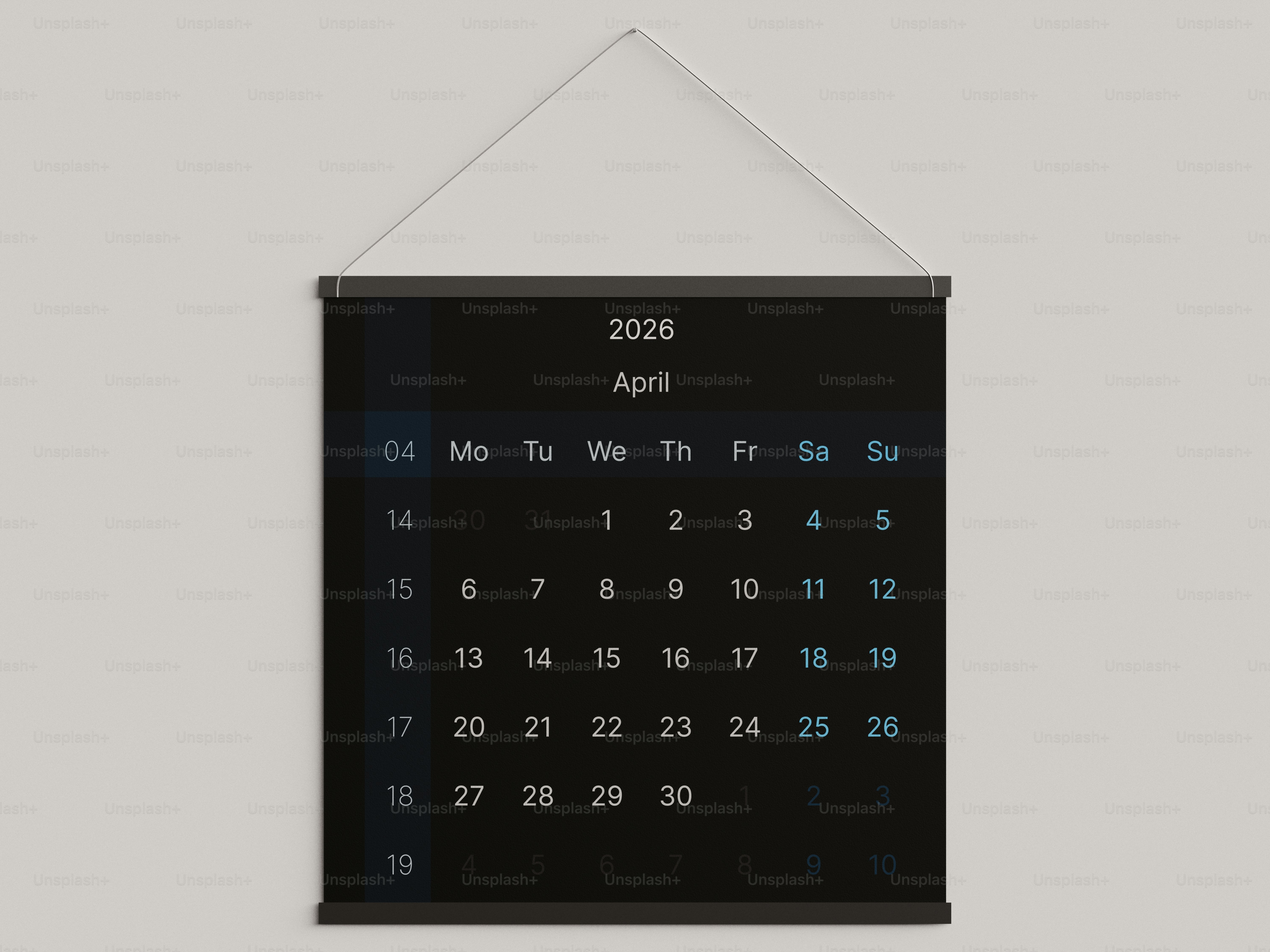 Calendar for april 2020 hanging on wall photo – Design Image on Unsplash