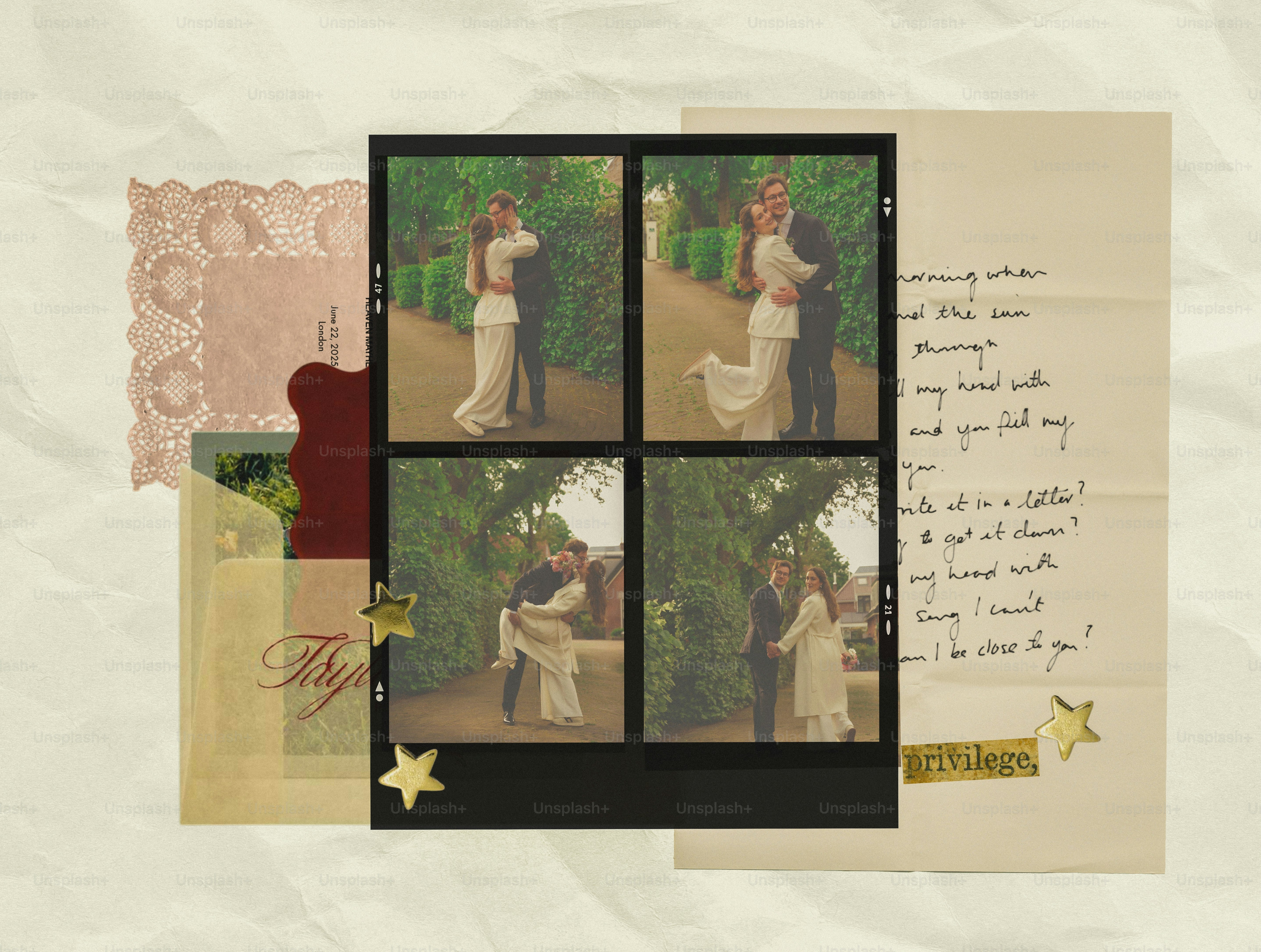 Wedding couple in four photo booth frames photo – Couple Image on Unsplash