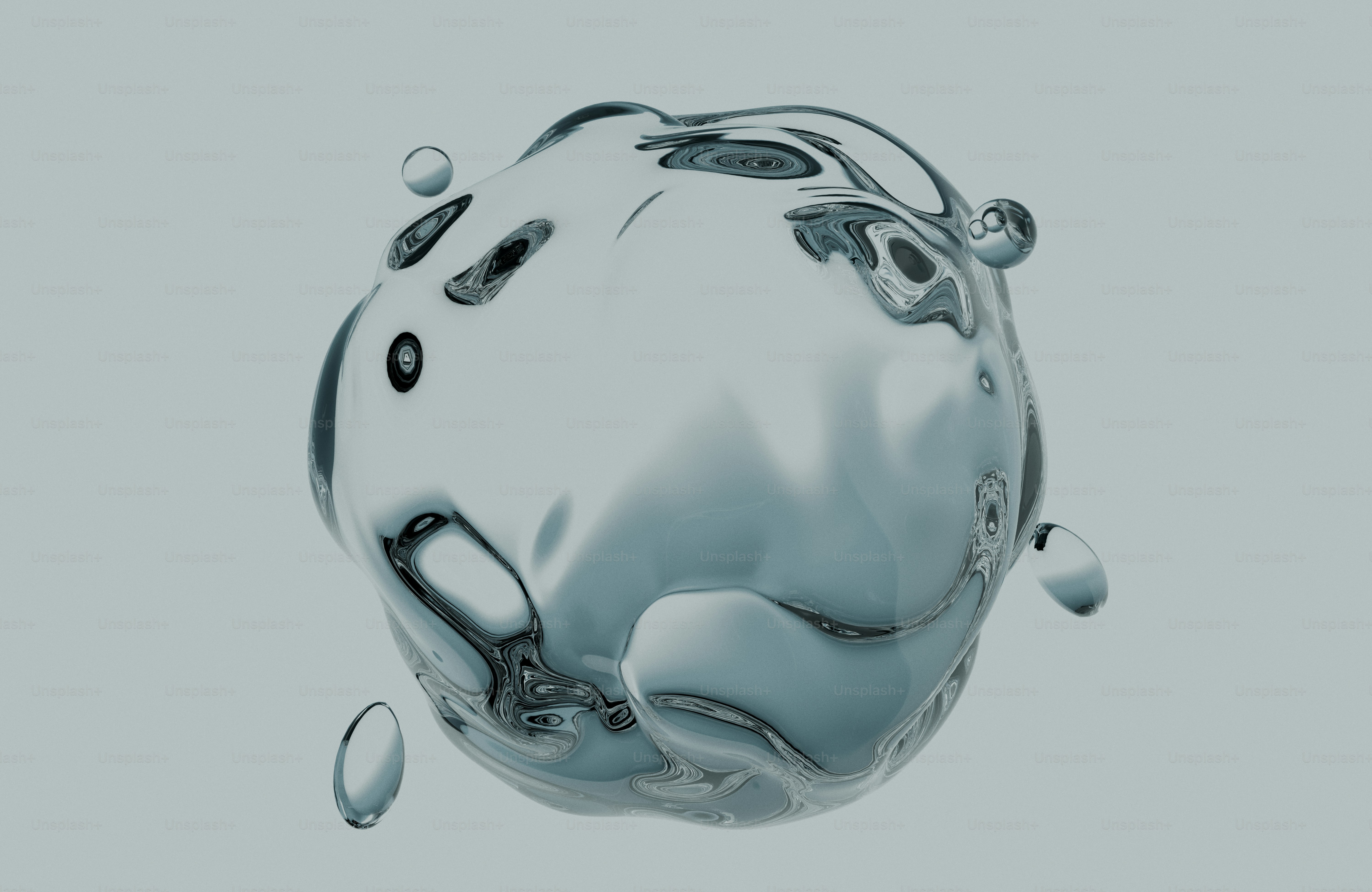 Abstract liquid blob with small droplets photo – Abstract Image on Unsplash
