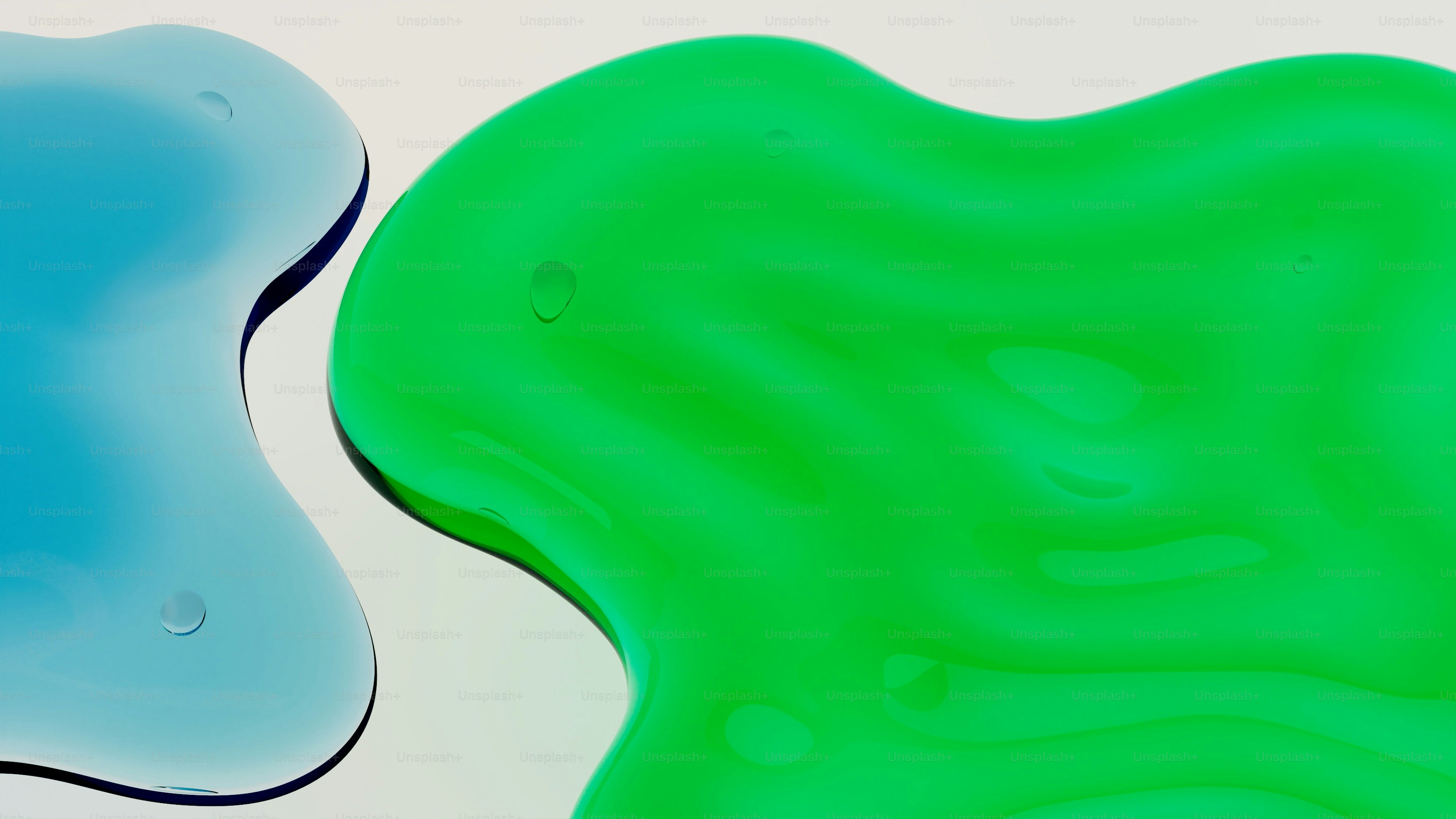 Two blobs of blue and green liquid photo – Wallpaper Image on Unsplash
