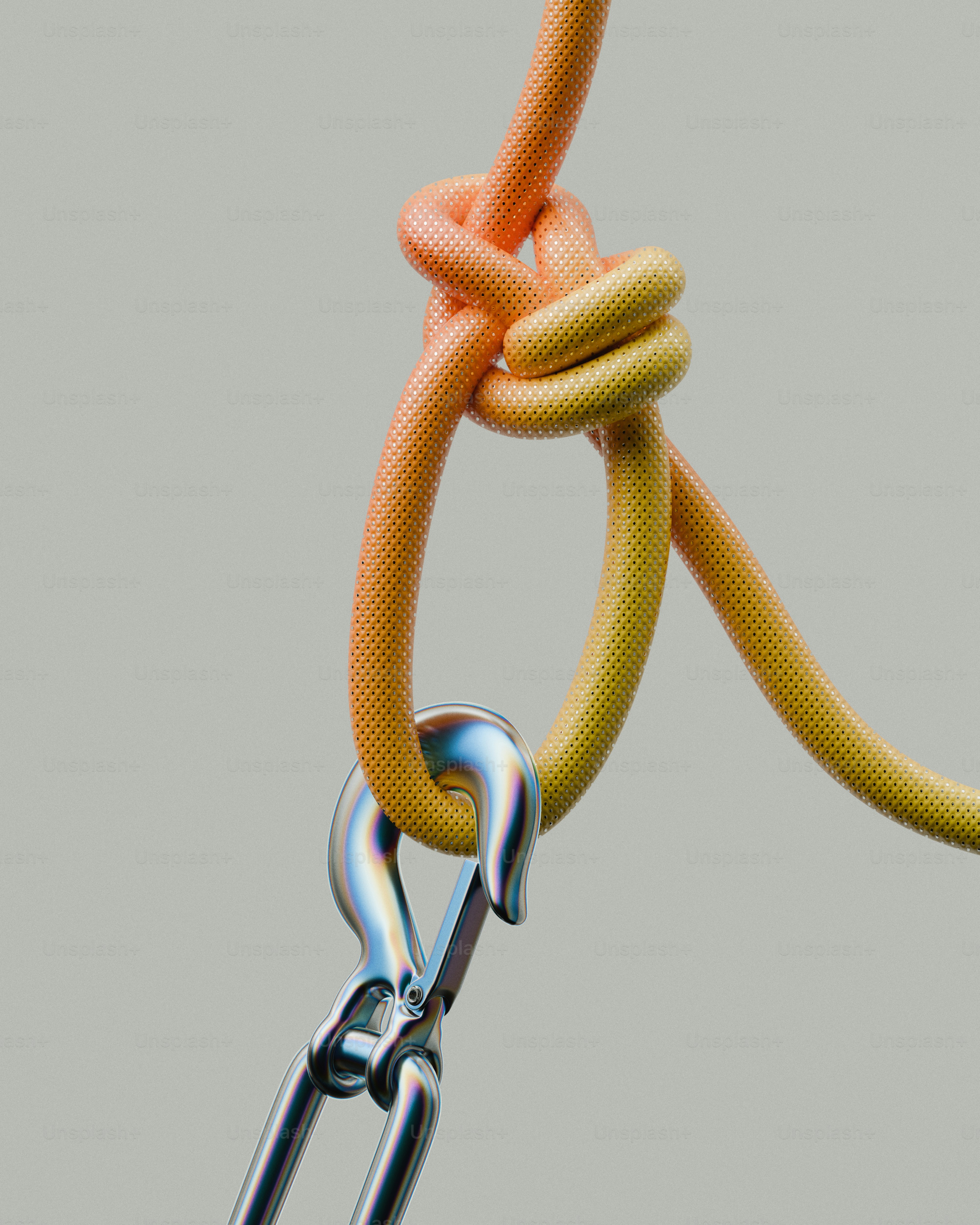 A green and blue rope tied in a knot photo – Texture Image on Unsplash