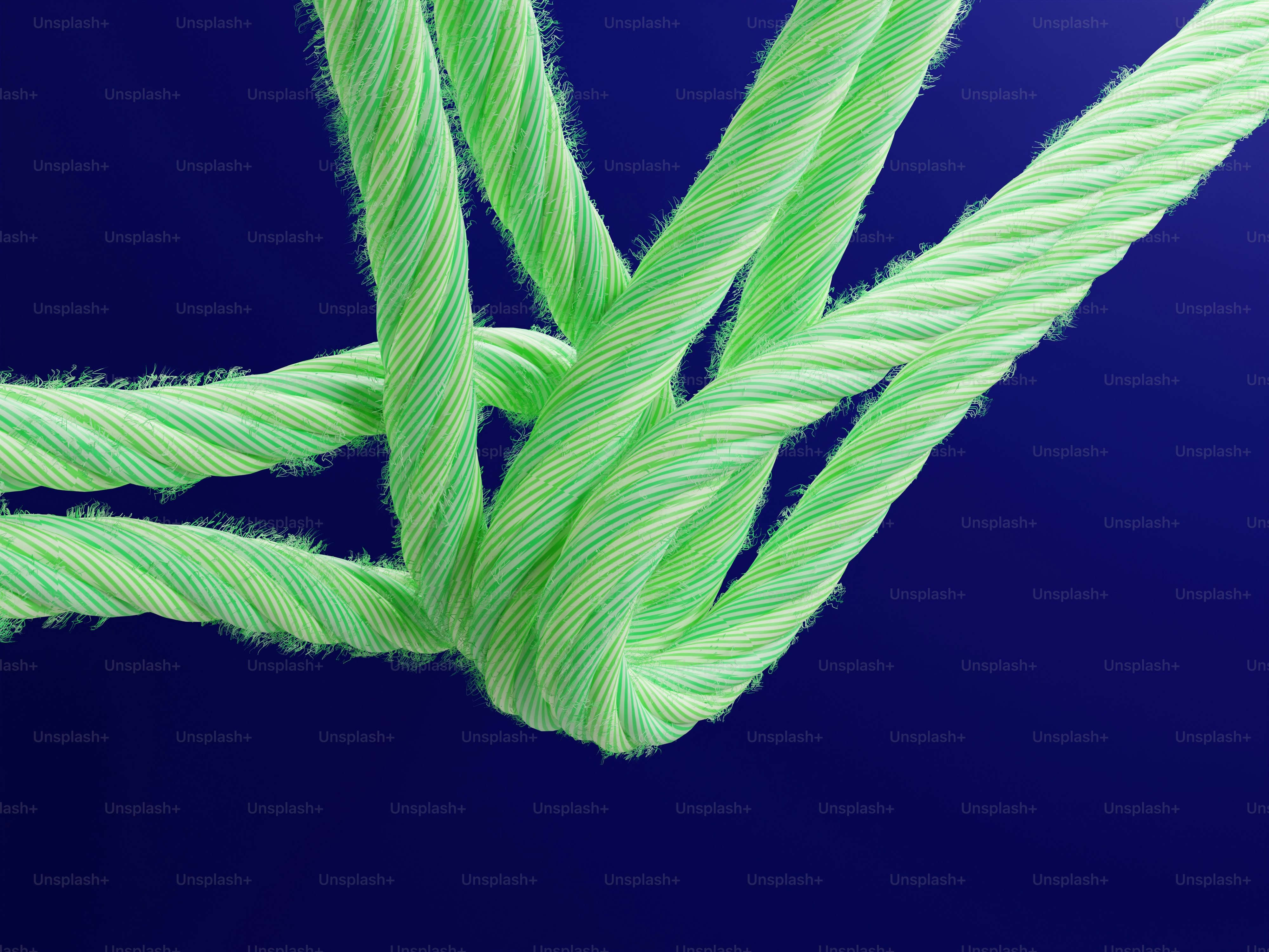 Several strands of light green rope intertwined photo – Texture Image ...