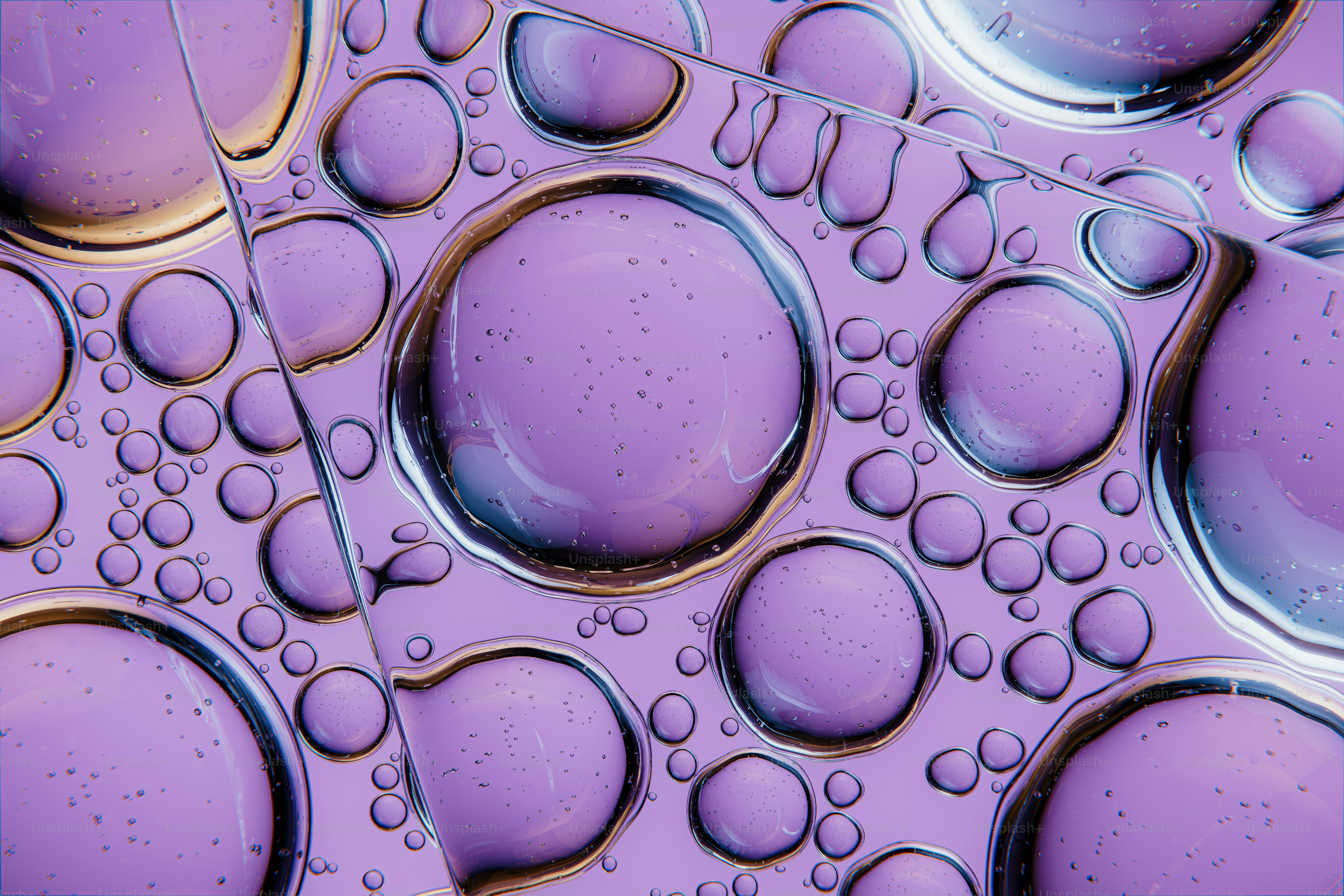Abstract colorful bubbles and liquid forms photo – Abstract Image on ...