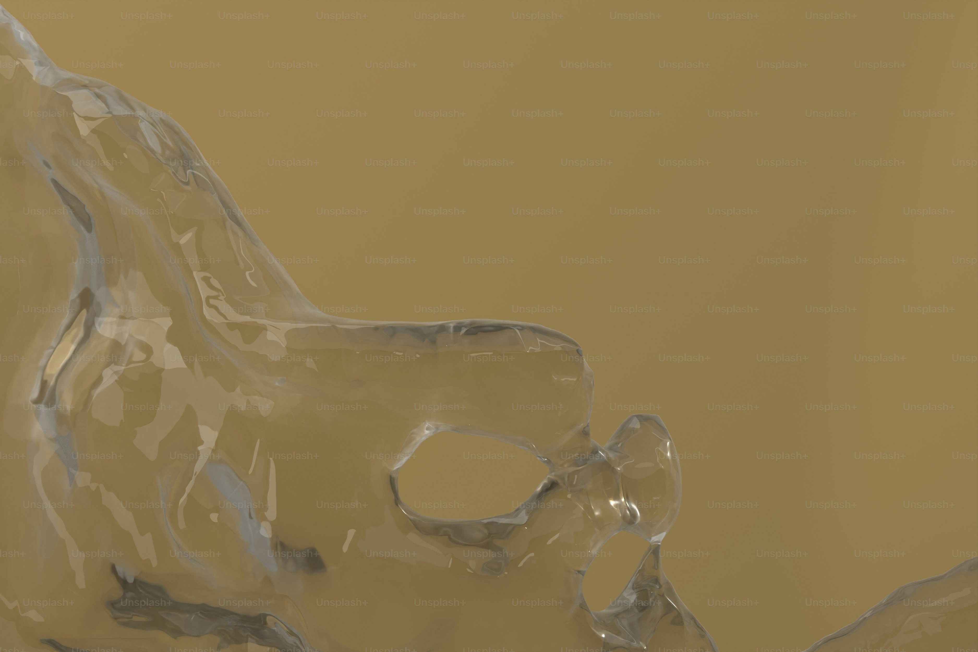 Abstract clear liquid flowing against a tan background photo – Abstract ...