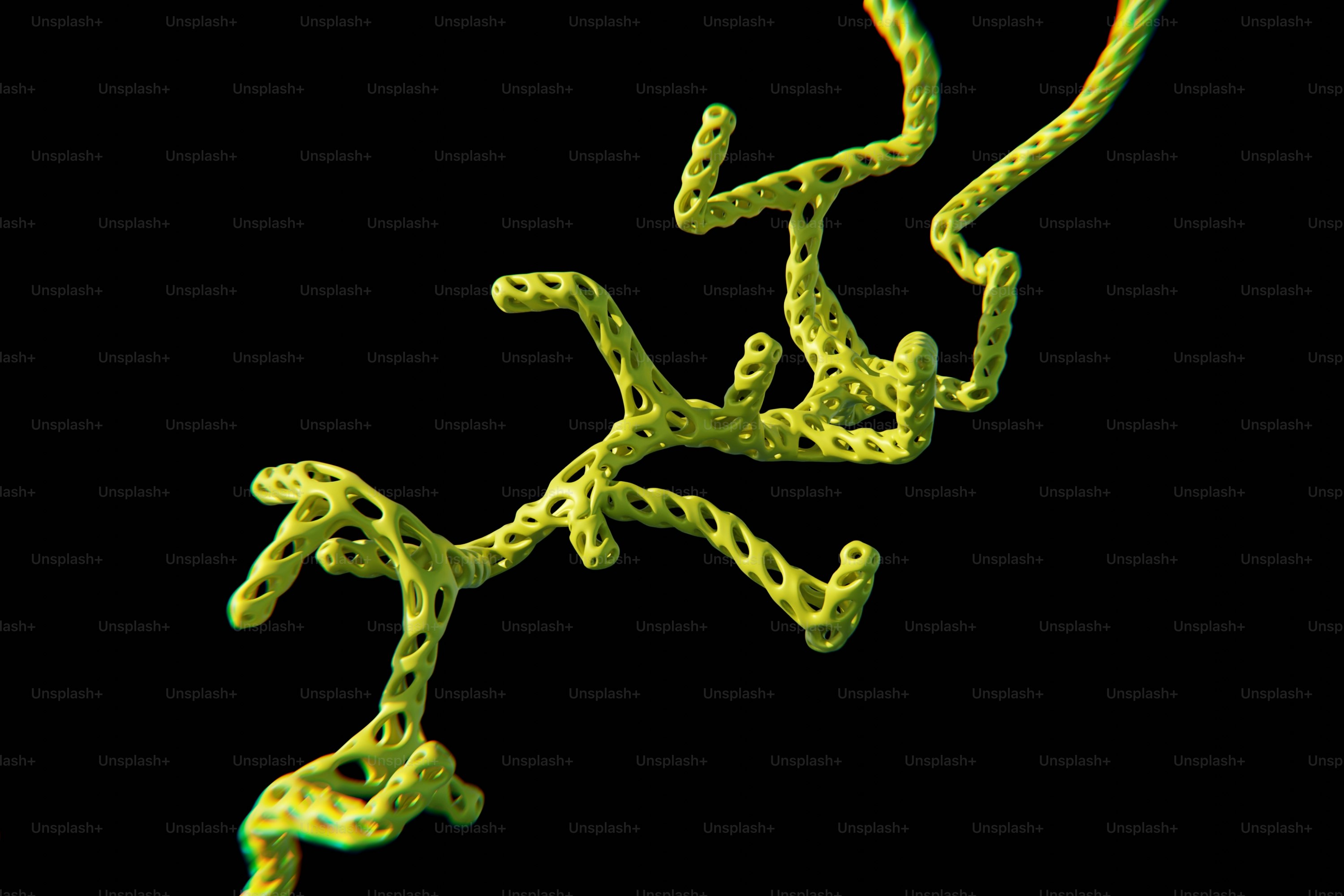 Abstract yellow structure against black background photo – Image on ...