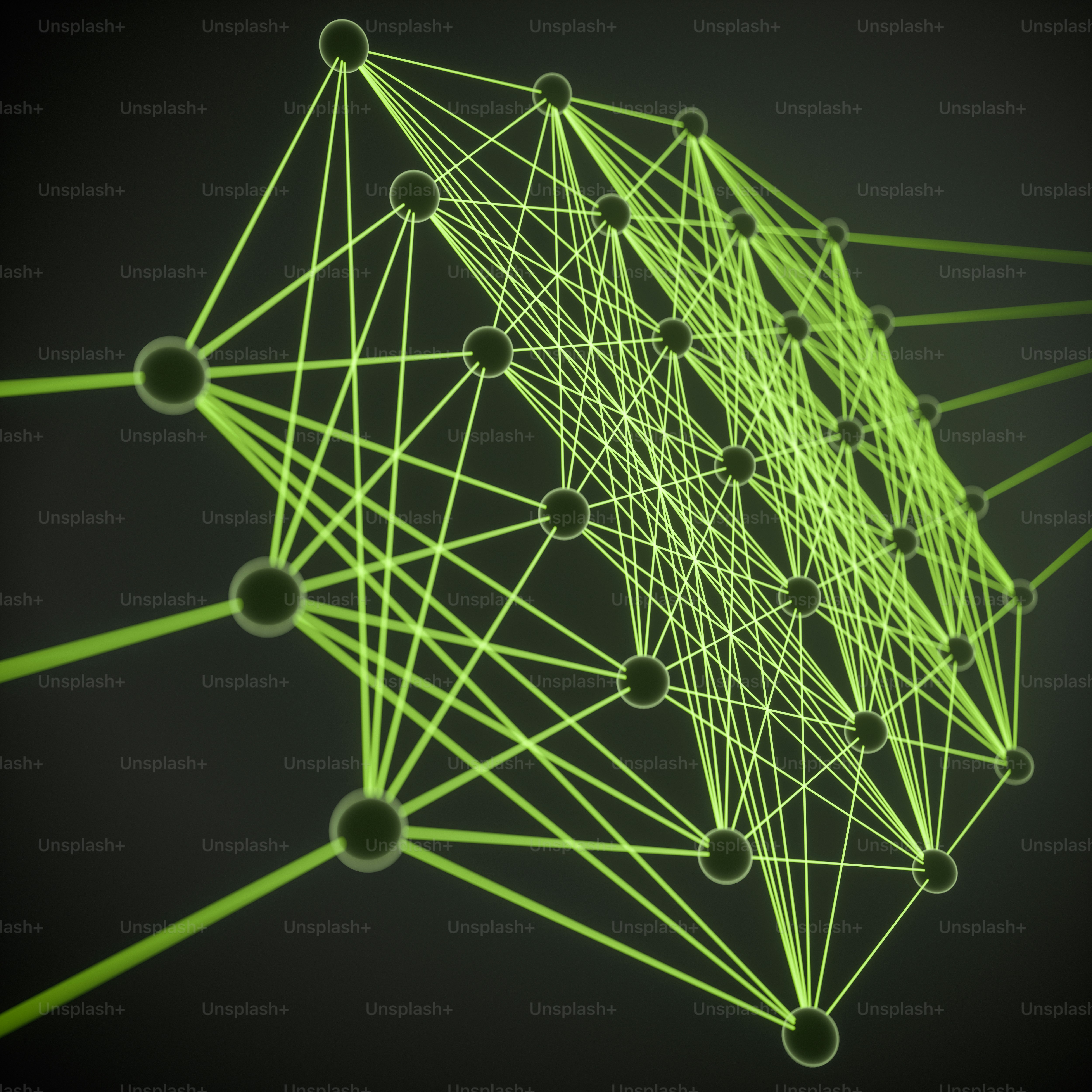 Abstract deep learning neural network background. photo – Abstract ...