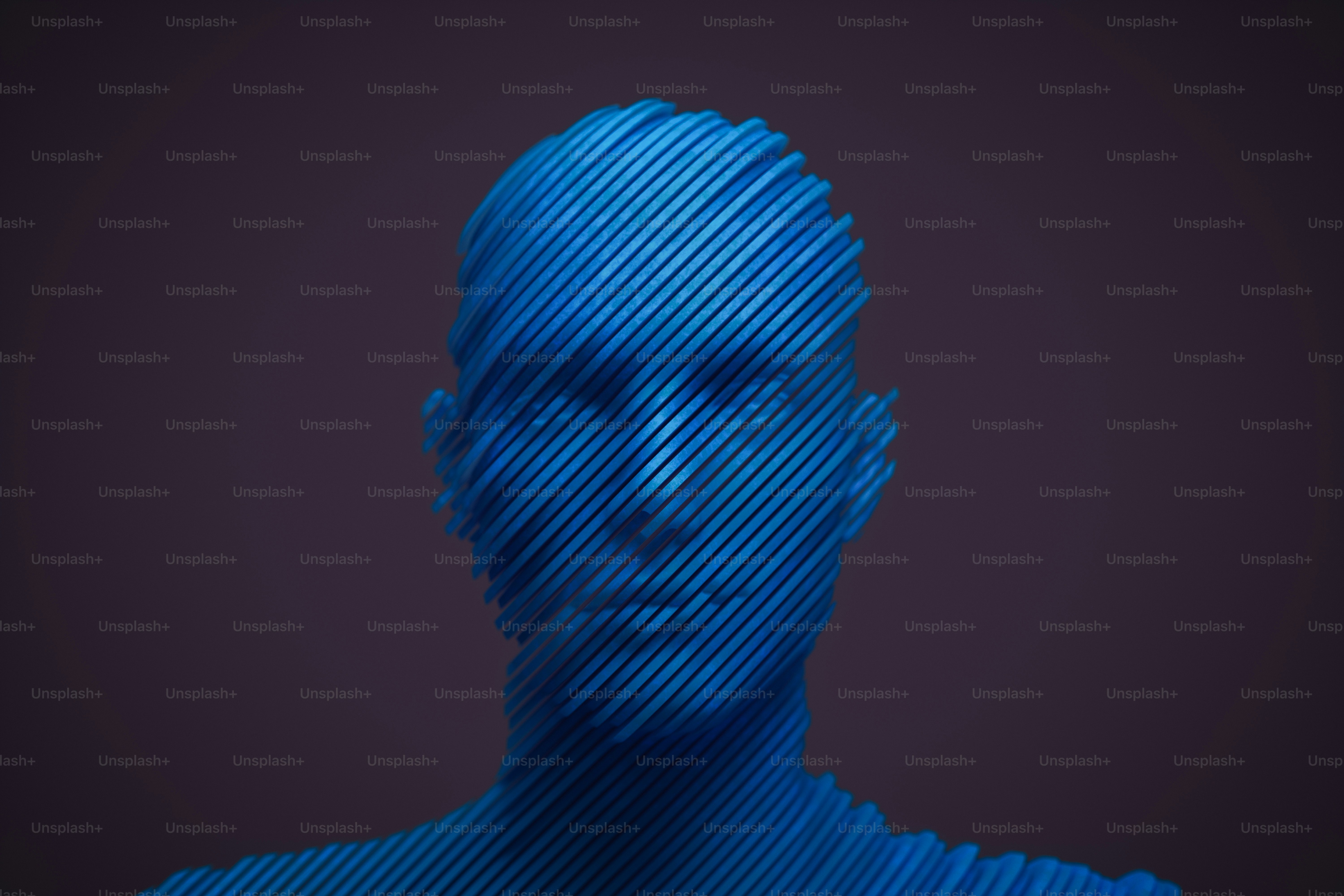 Portrait of a layered 3d human head. photo – Abstract Image on Unsplash