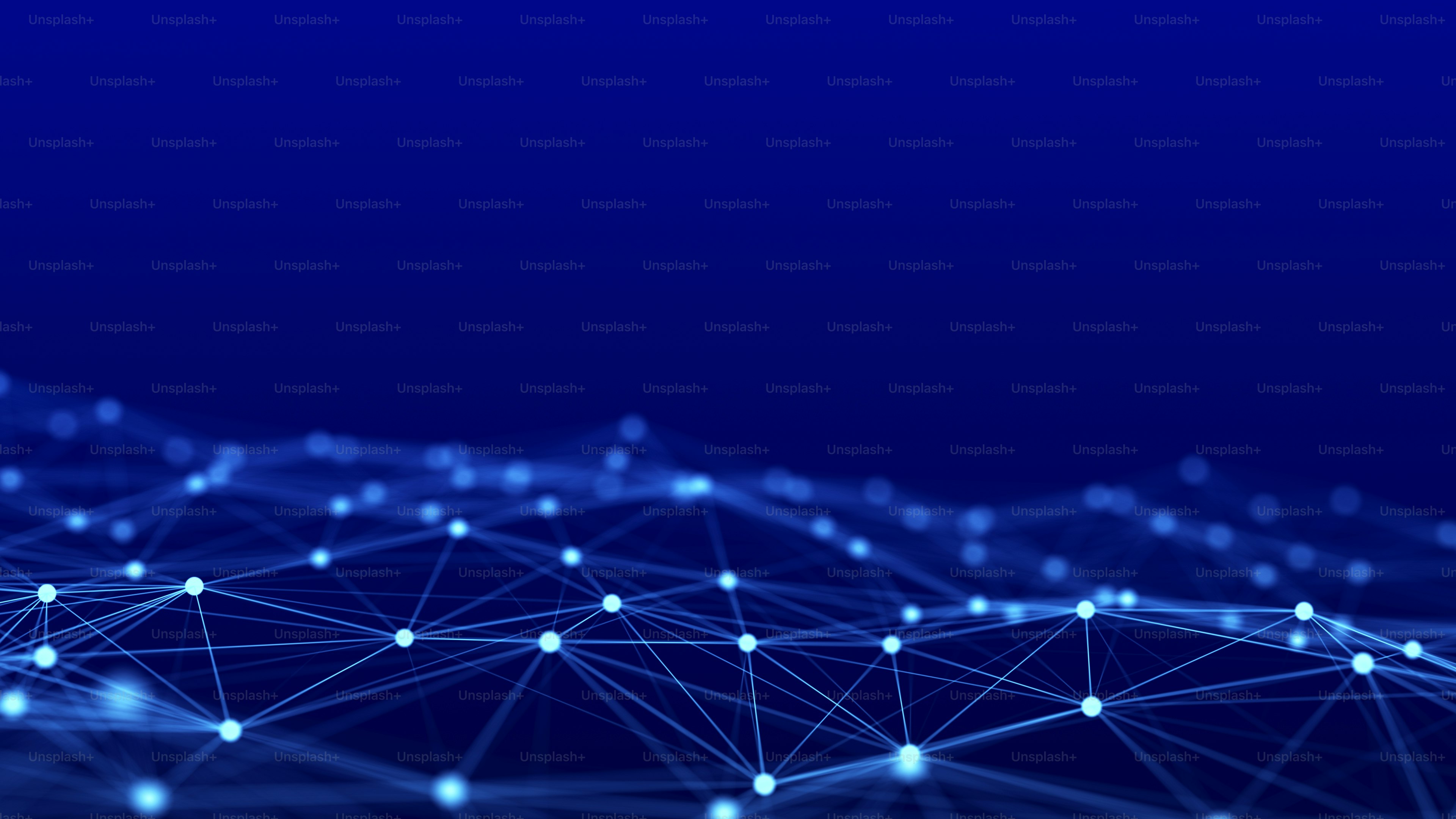 Abstract blue futuristic background. Technological wave of information ...