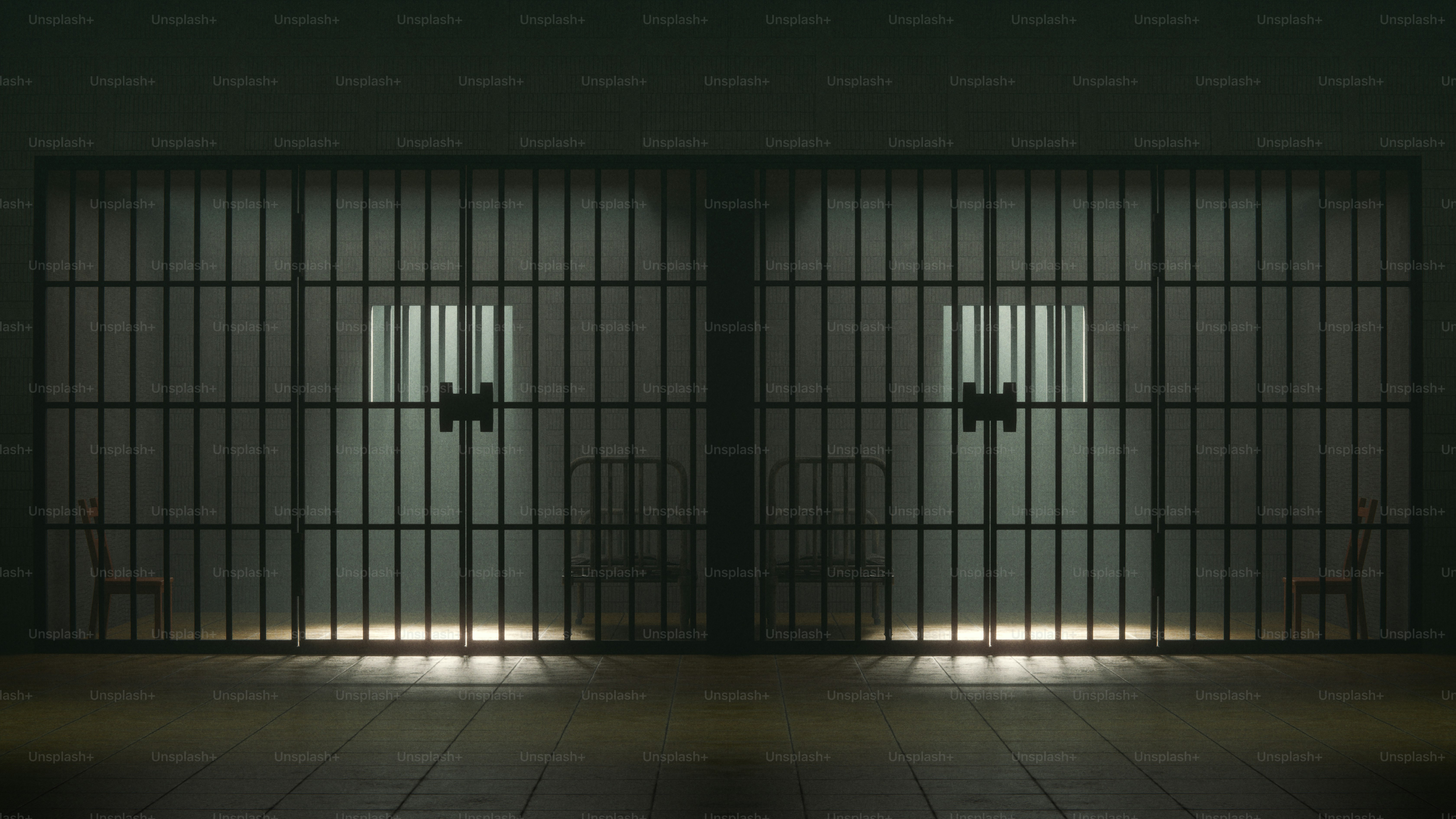 Two jail cells with barred doors and windows photo – Law Image on Unsplash