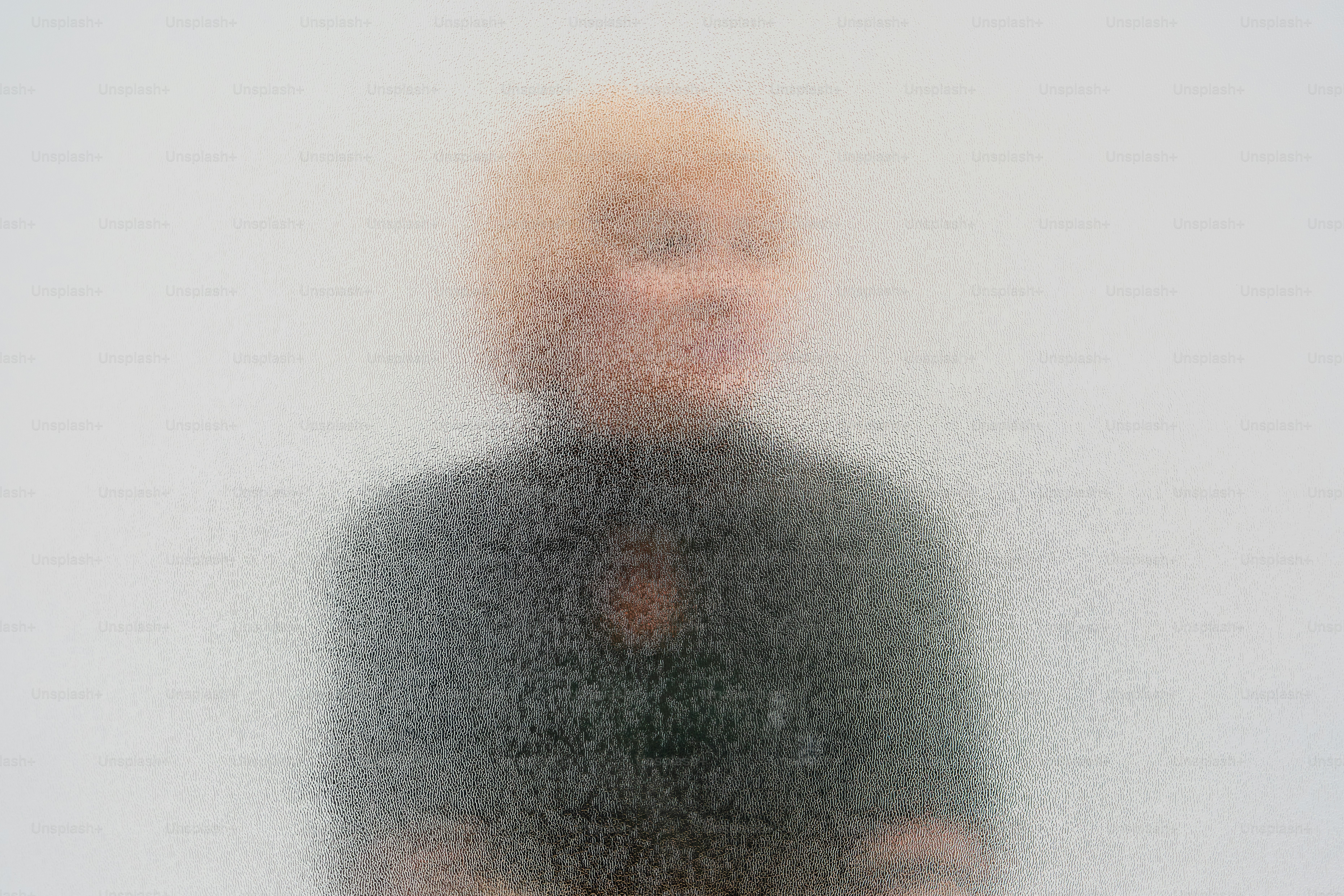 Blurred figure of a person in a dark shirt. photo – Portrait Image on ...