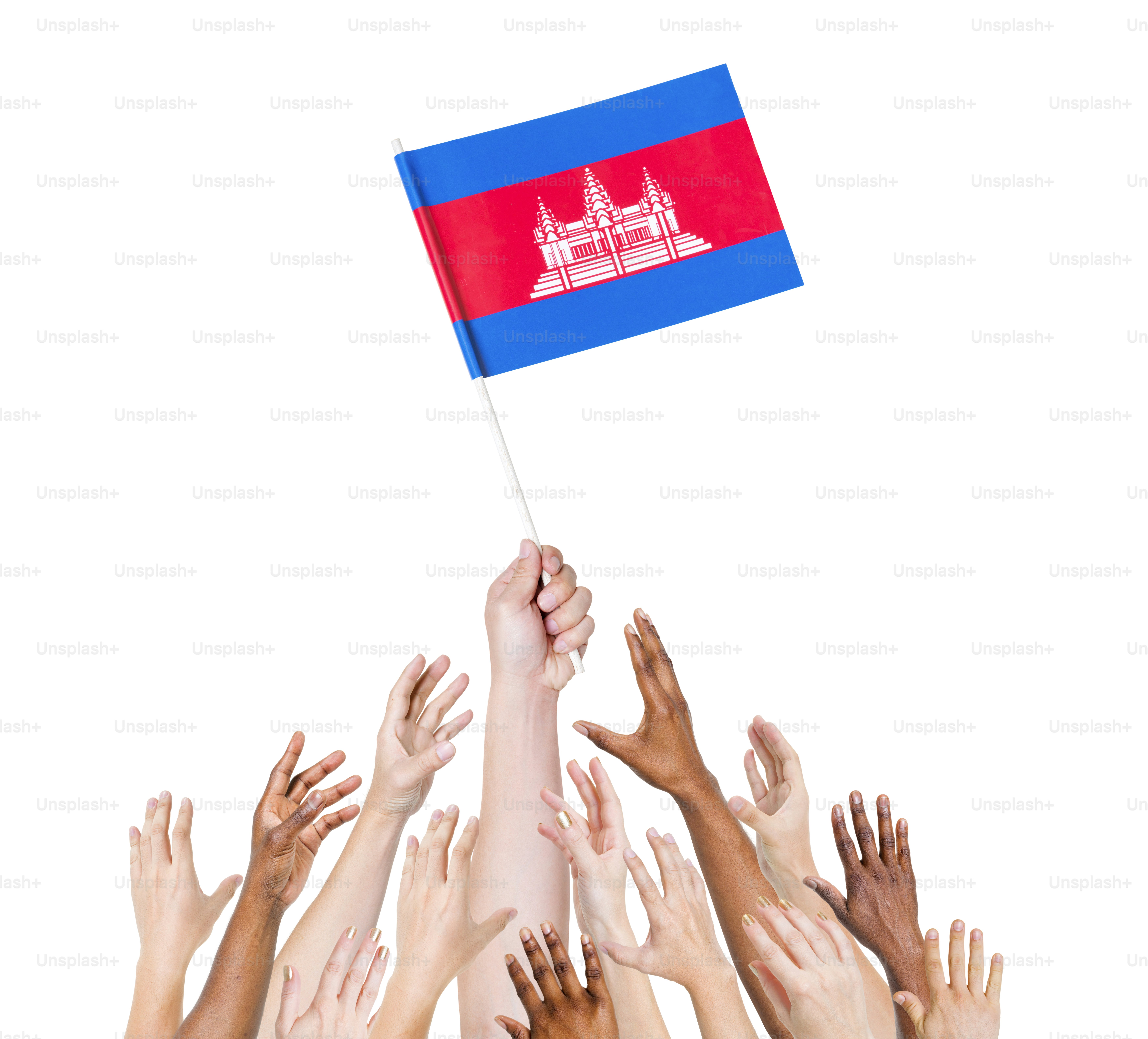 Hands reaching up to a cambodian flag photo – Community Image on Unsplash