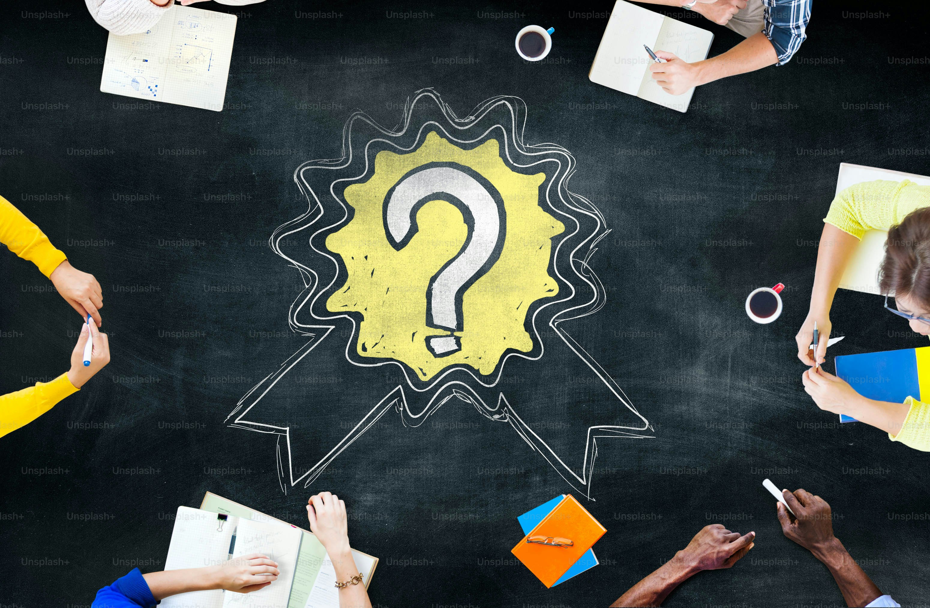 Question Mark Asking Winning Reward Concept photo – Business Image on ...