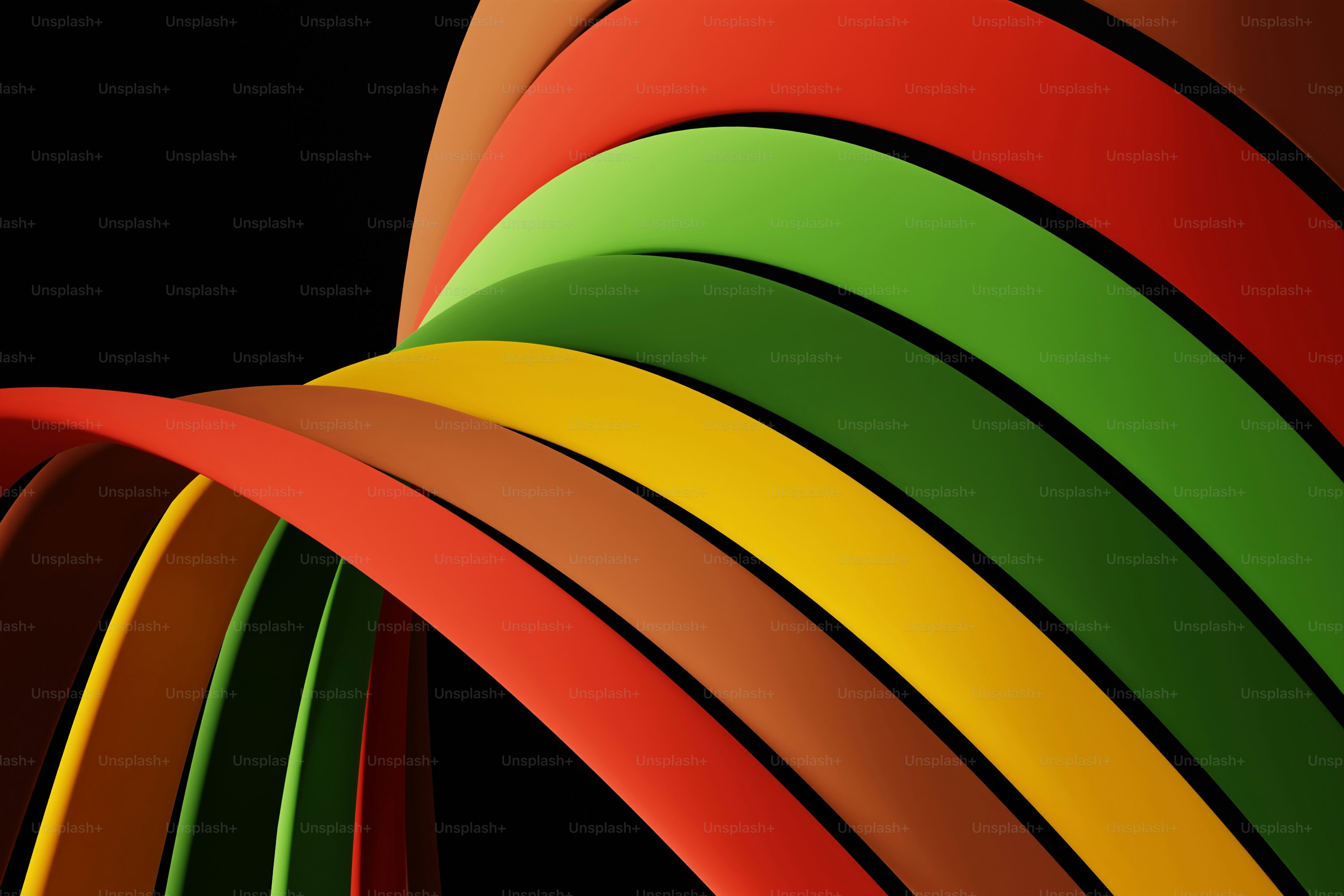 A cascade of colorful stars on a black background photo – Background ...