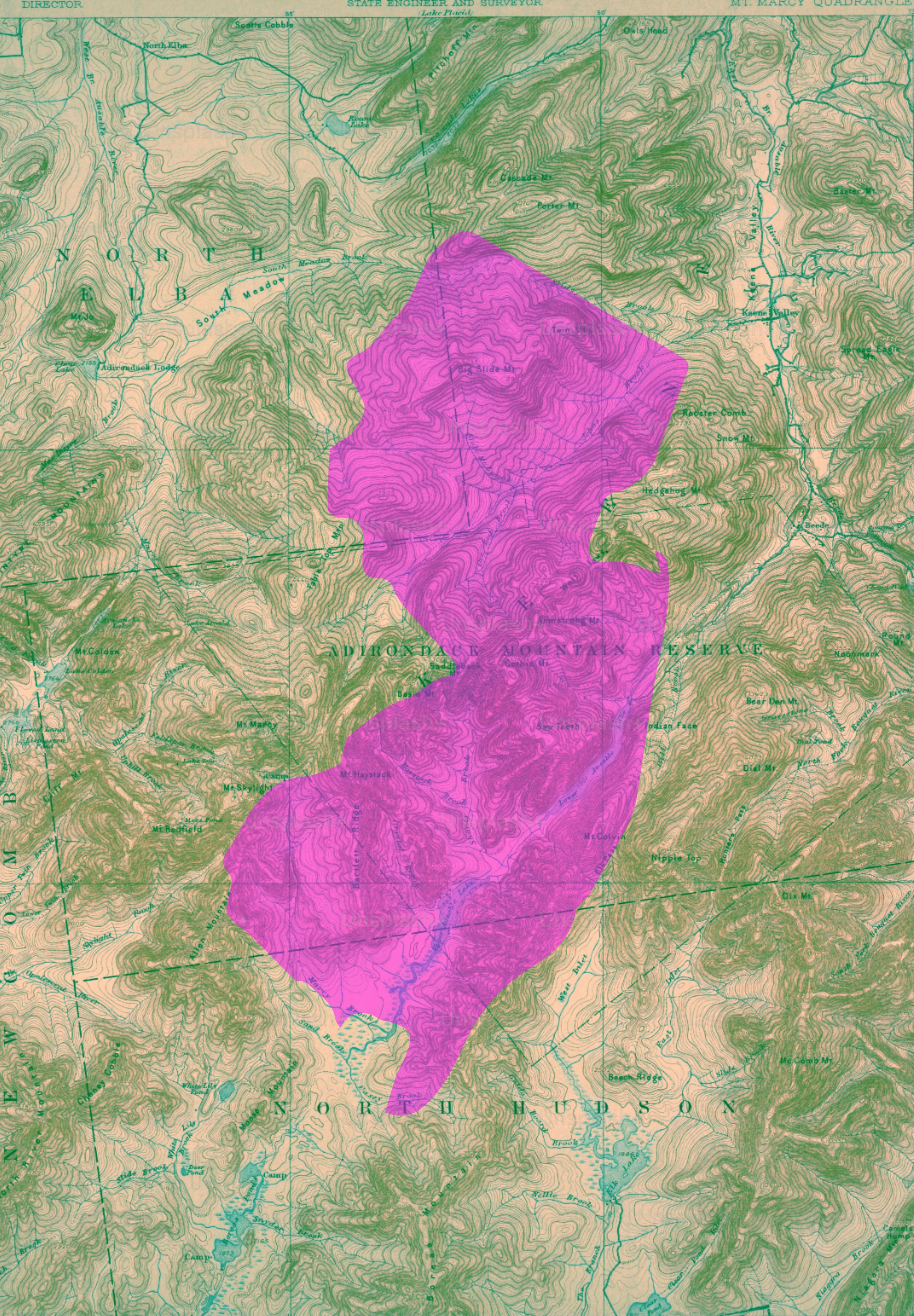 Stylized map of new york state with highlighted regions. photo – Maps ...