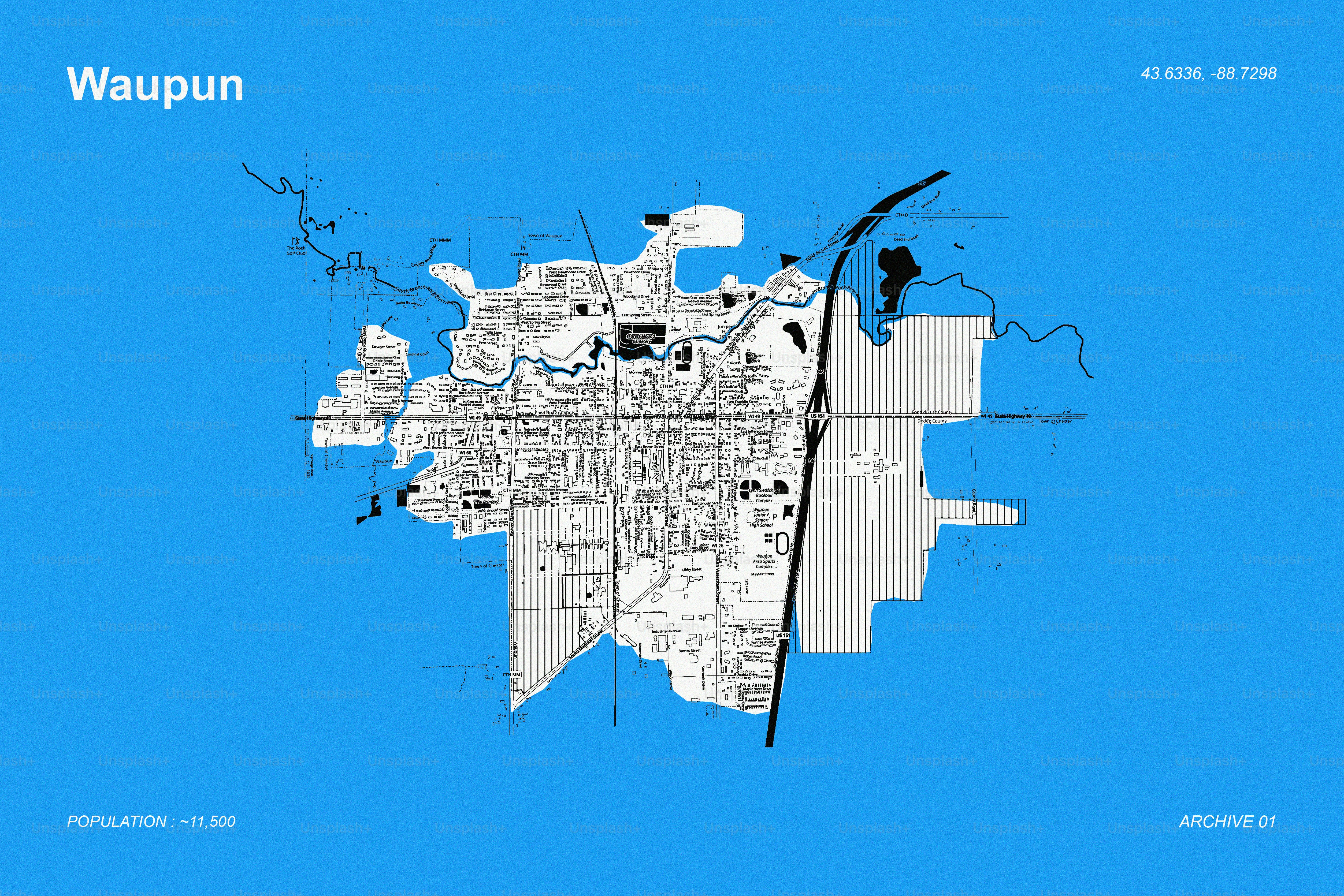 Clarksville map showing river and urban areas photo – Travel Image on ...