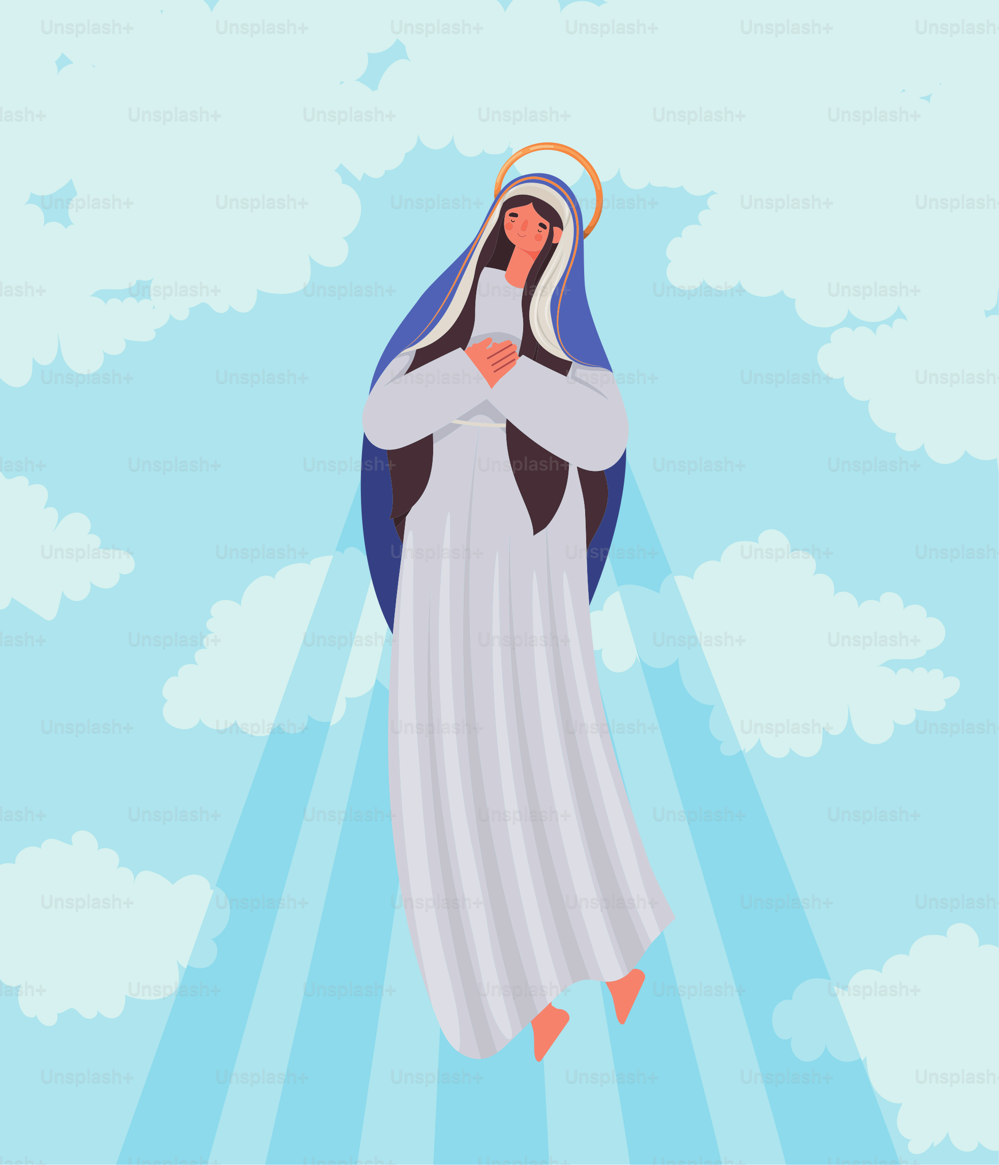 Beautiful mary over the sky vector – Angel Image on Unsplash