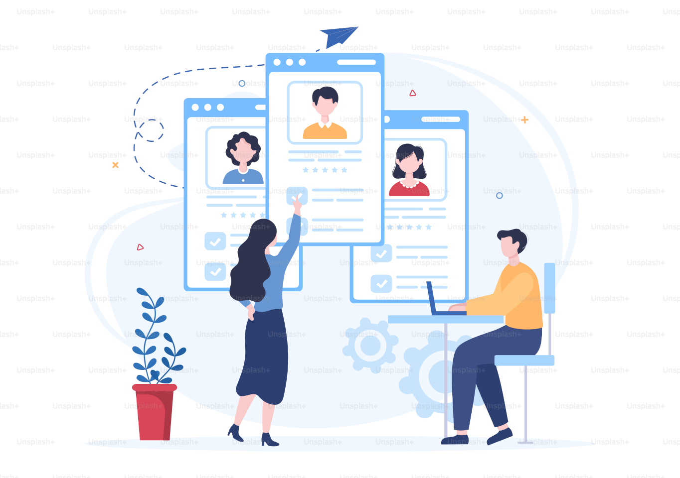 Agence d’emploi pour le recrutement ou le placement Service d’emploi ...