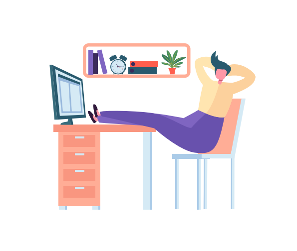 Tired Business Character Sleeping in the Office. Exhausted Worker ...