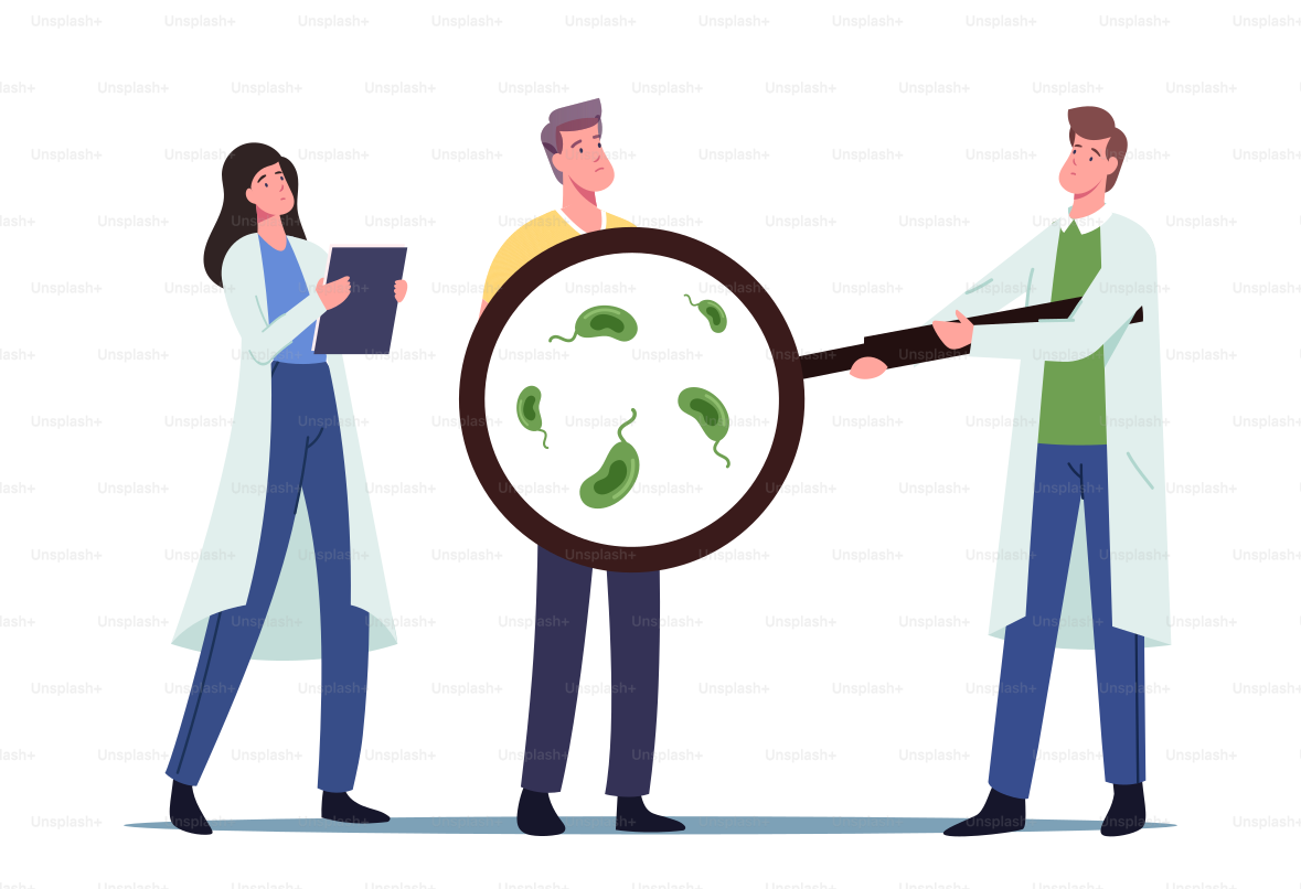 Urology System Sickness, Bladder Inflammation. Diseased Patient ...