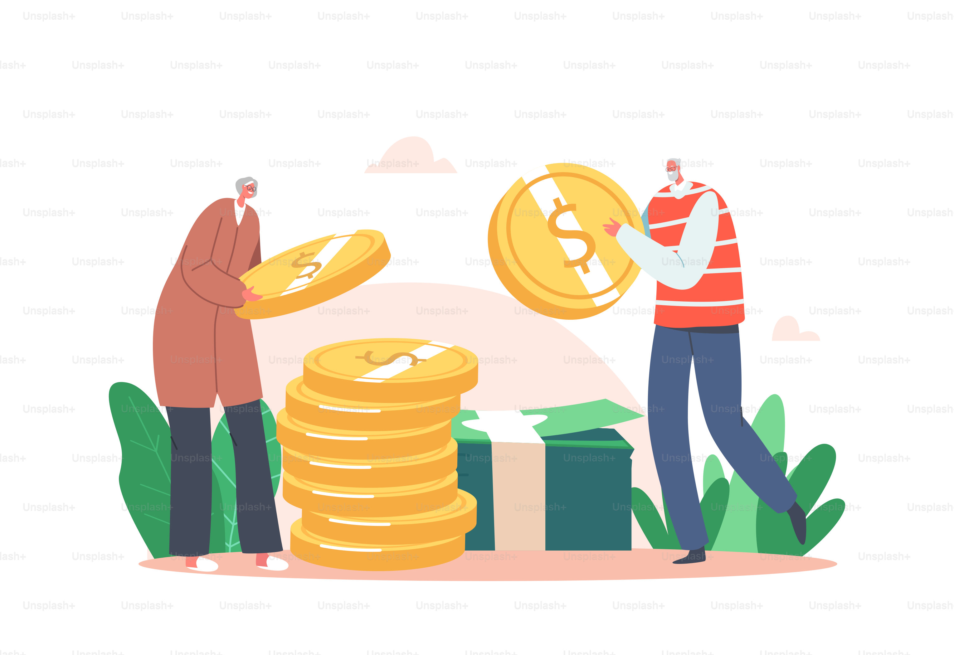 Pension Income, Profit, Family Budget, Retirement Concept. Senior ...