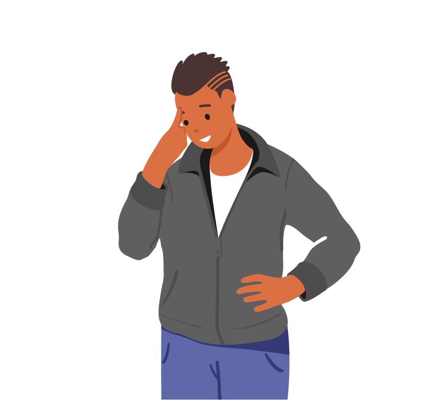 Doubtful Man Thinking, Solve Complicated Task or Choose Right Decision ...