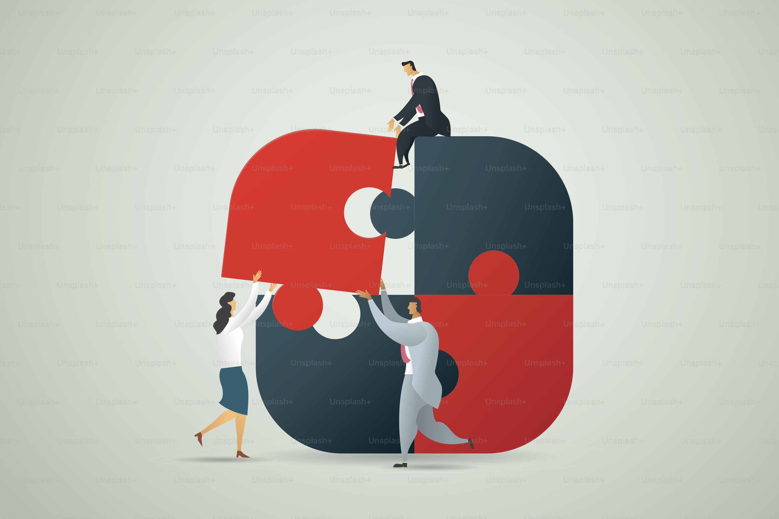 Business person teamwork partnership cooperation construction create a ...