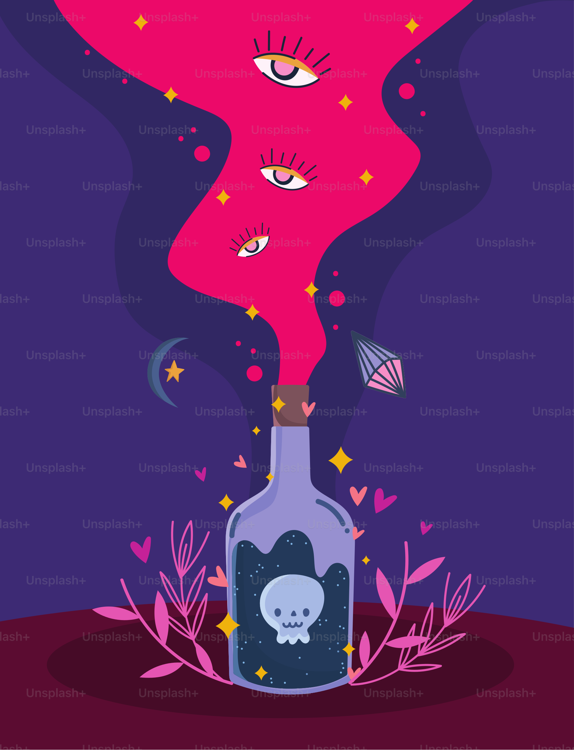 Magical poison potion alchemy cartoon vector – Alchemy Image on Unsplash