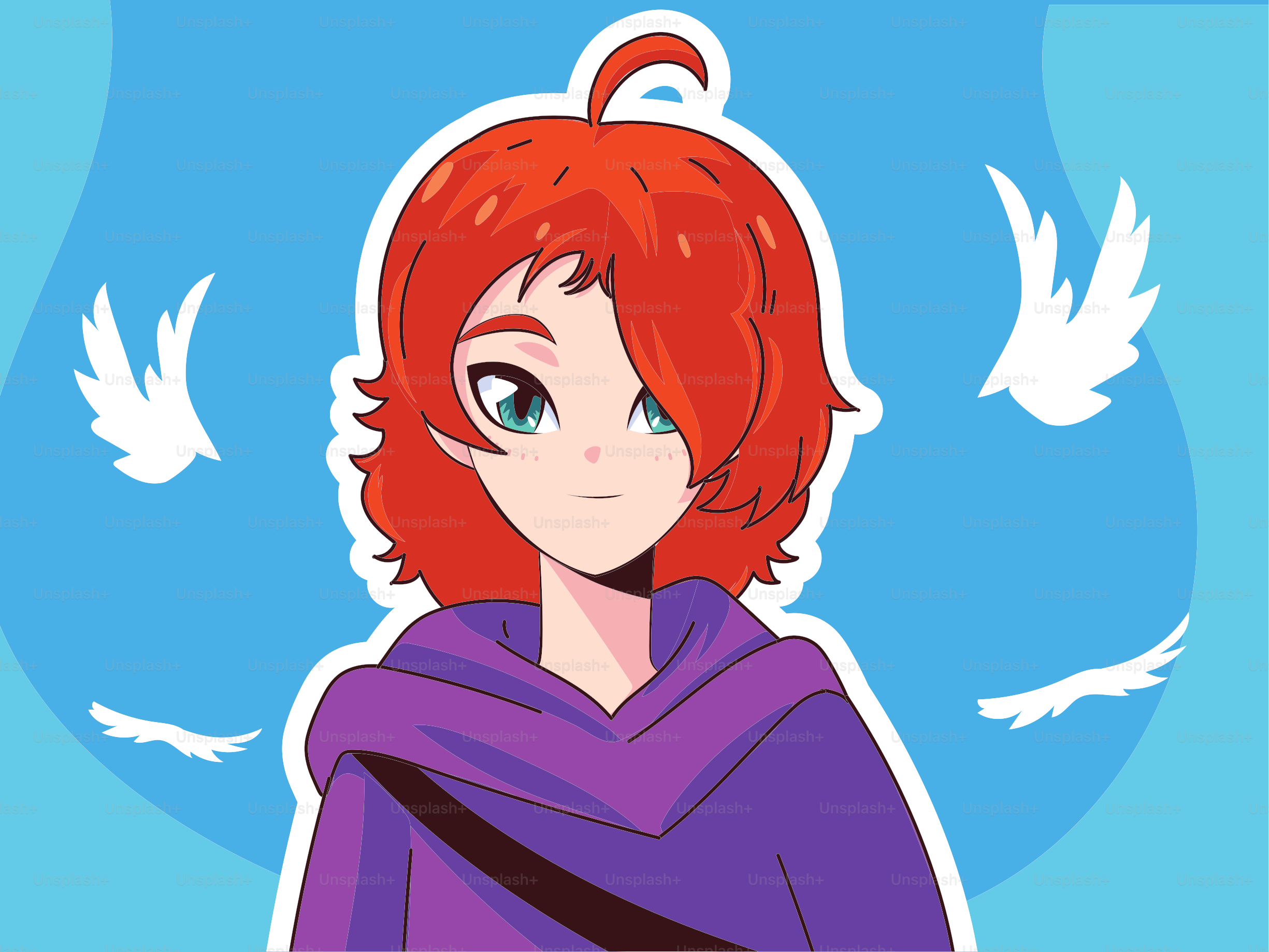 Adorable boy manga anima character vector – Illustration Image on Unsplash