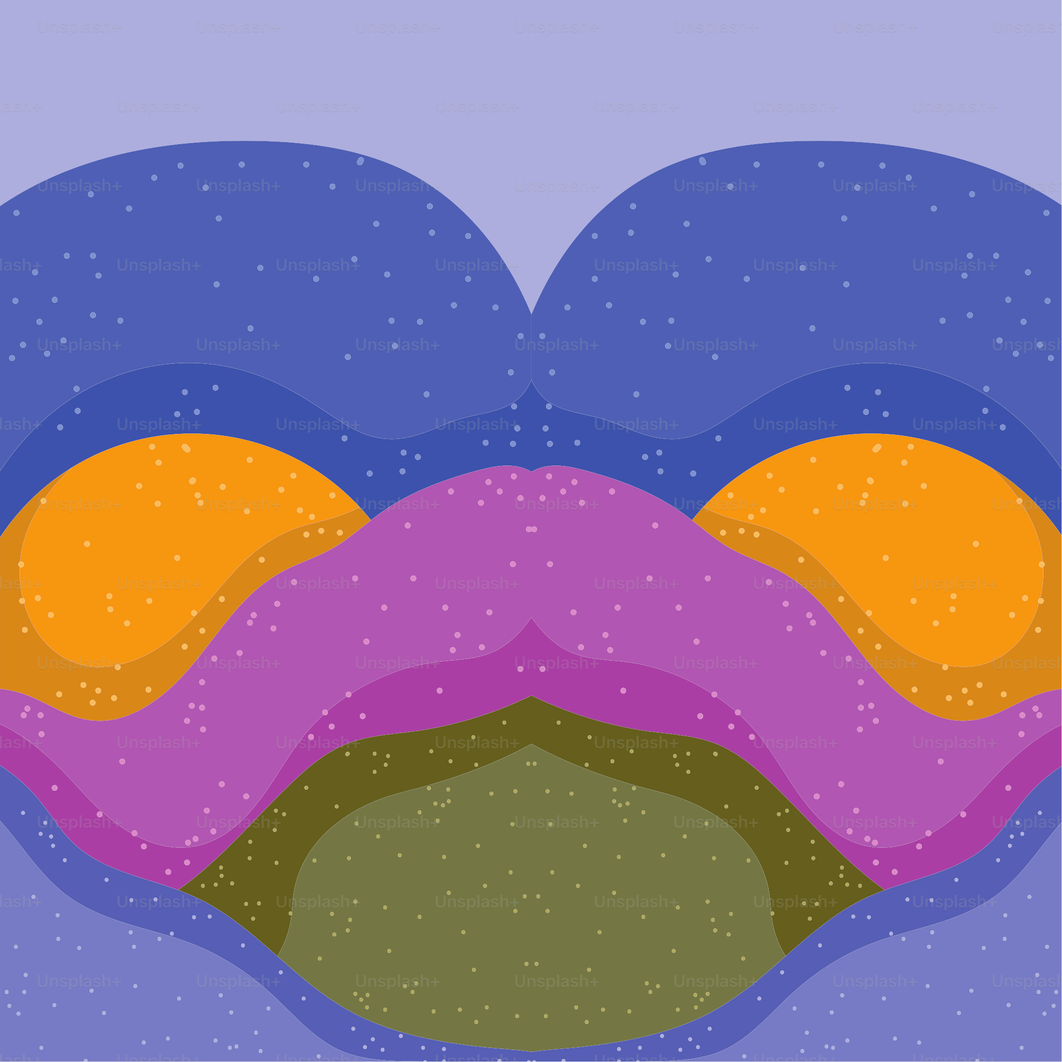 Abstract landscape vibrant color sun waves concept vector illustration ...