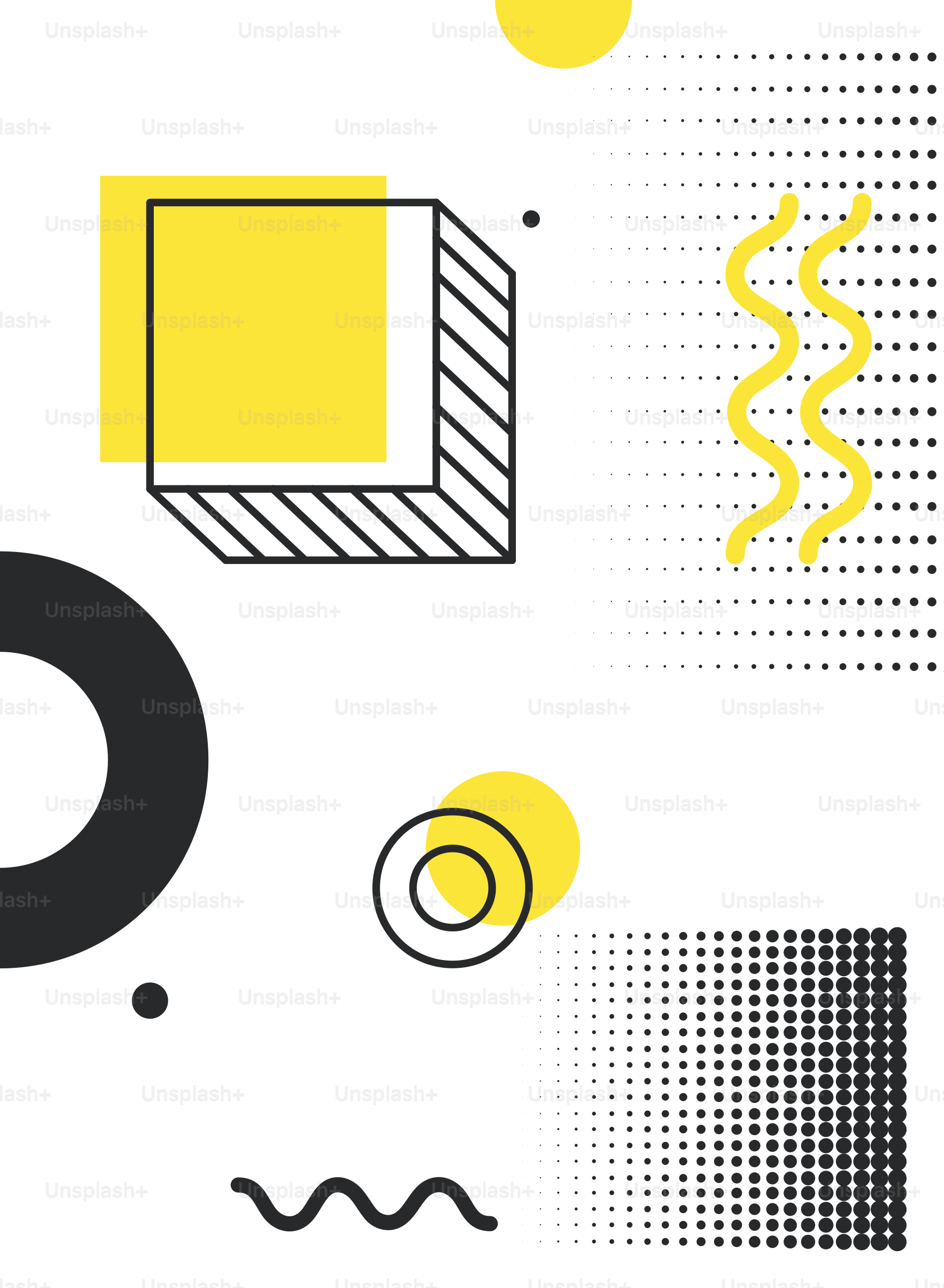 Geometric halftone shapes juxtaposed composition vector – Backgrounds ...