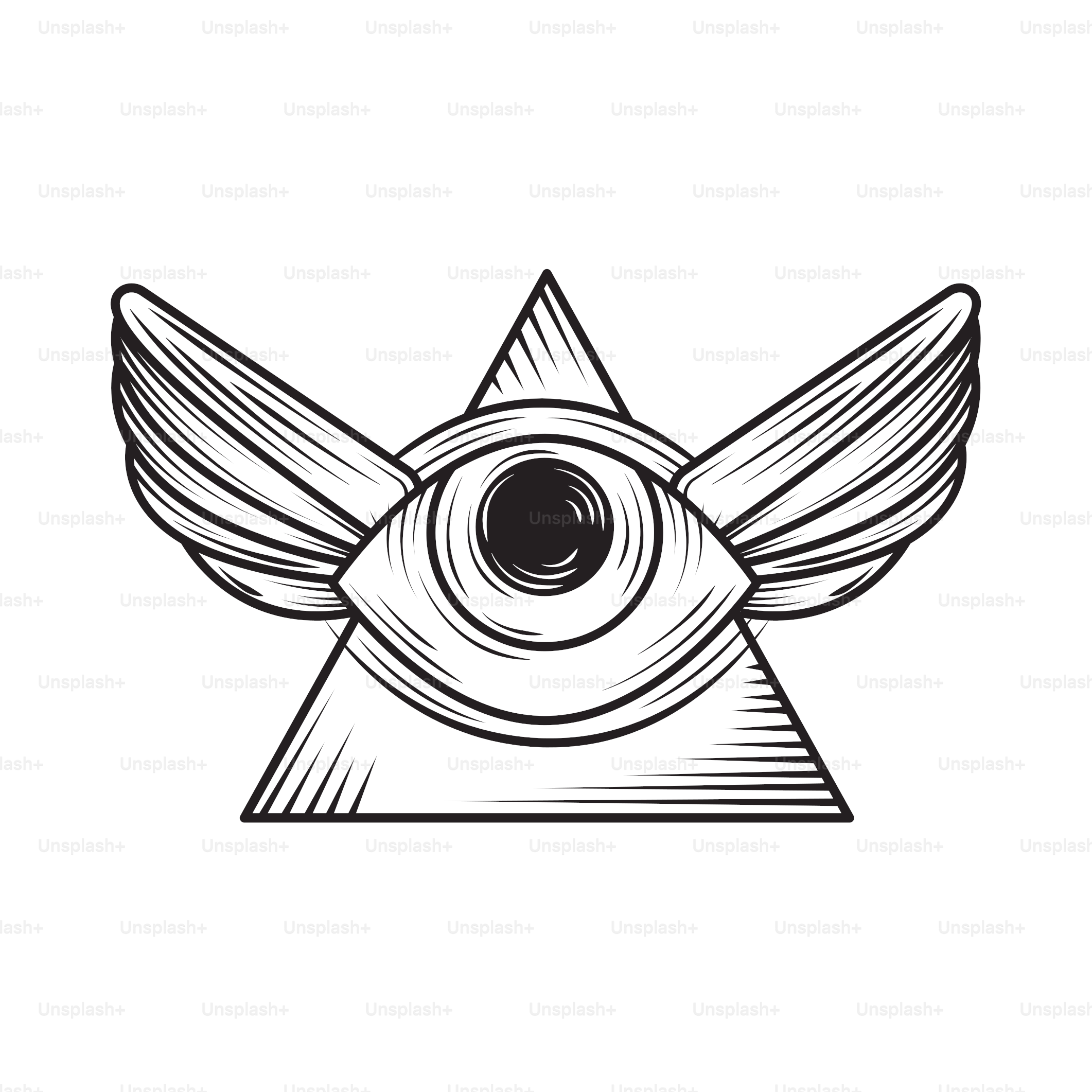 Alchemy pyramid and eye isolated icon vector – Spirituality Image on ...