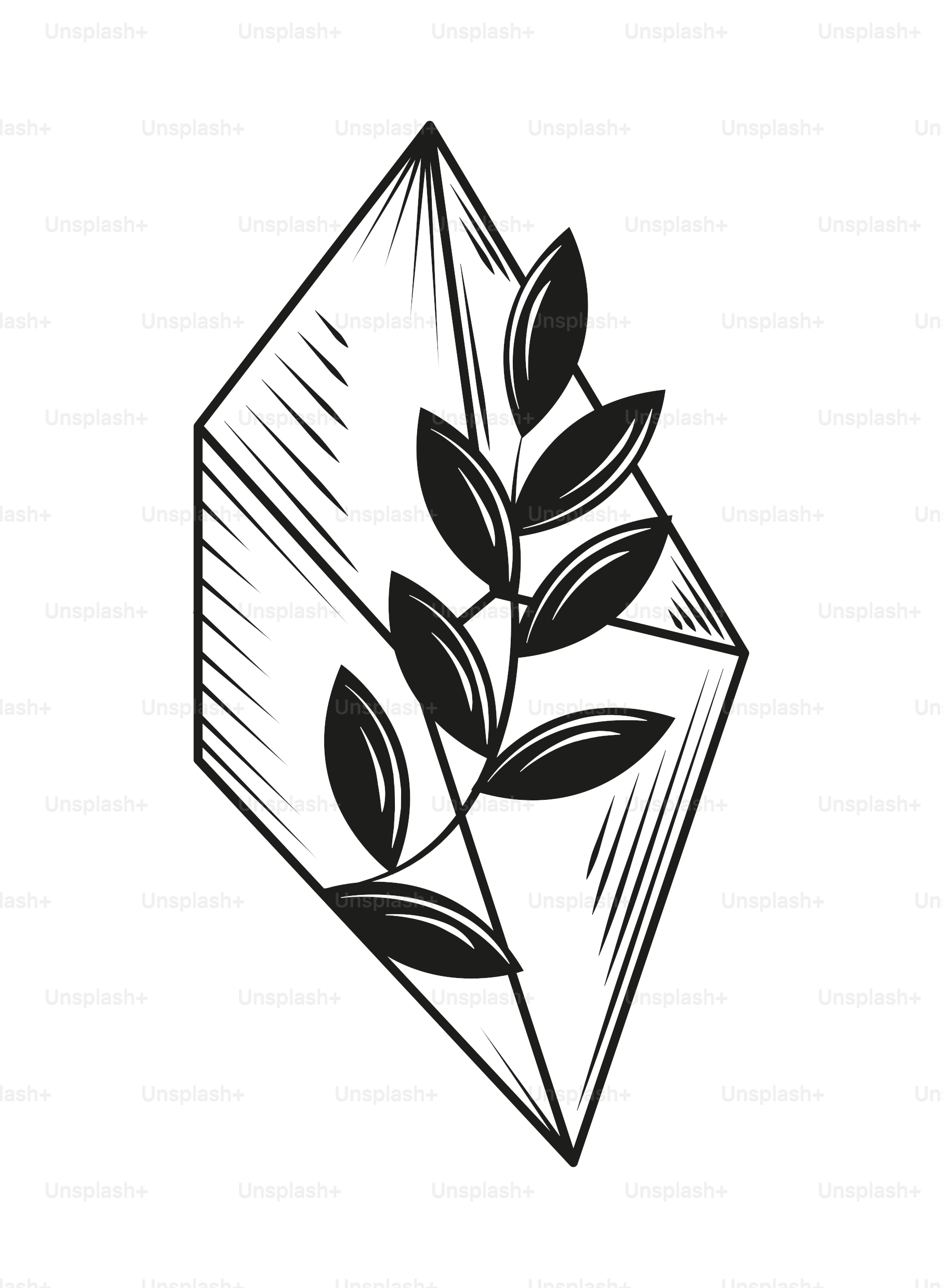 Crystal minimalist tattoo isolated icon vector – Art Image on Unsplash