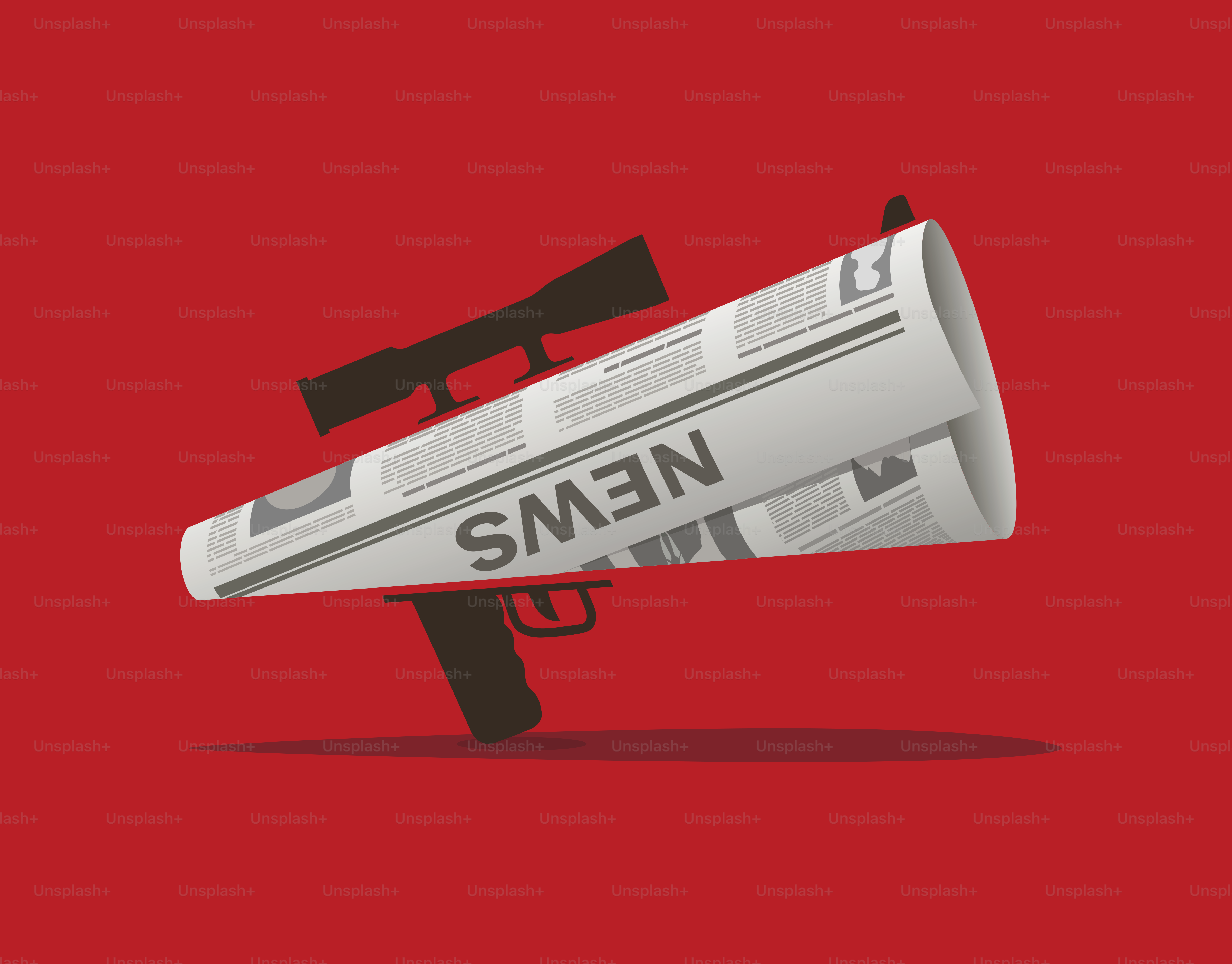 The newspaper in the form of a horn with a sniper scope: information is ...