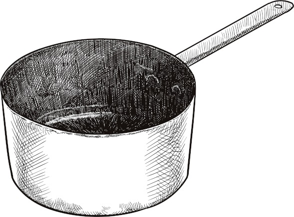 Ilustración de estilo antiguo de una cacerola vector – Imagen de ...