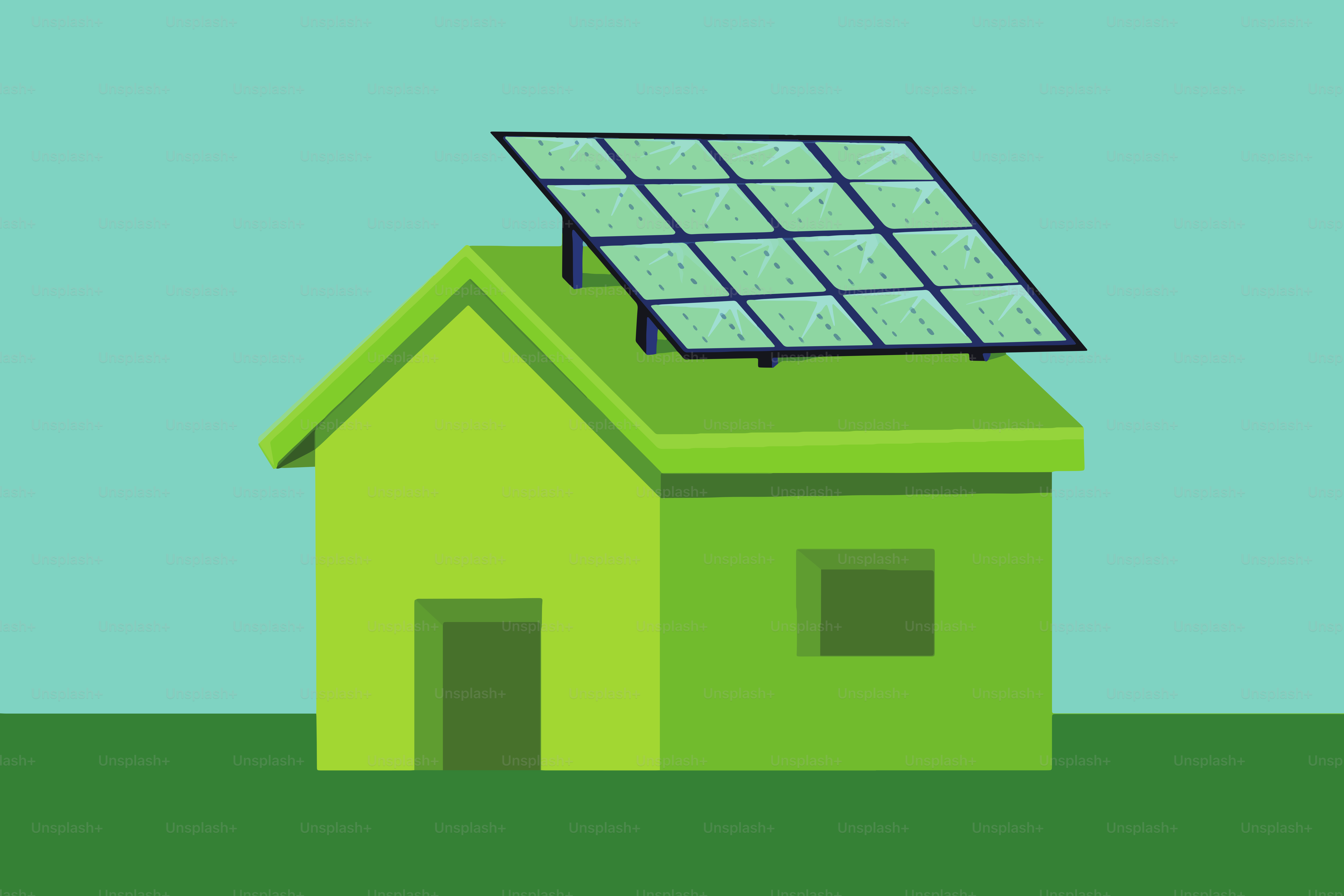 Solar panel on roof house vector – House Image on Unsplash