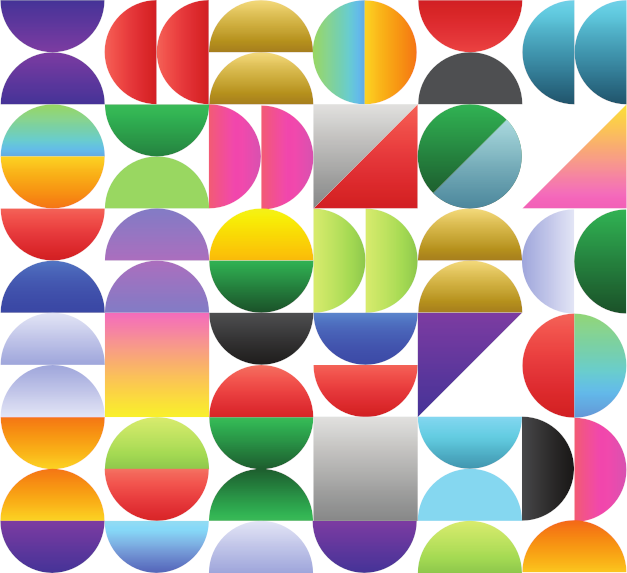 Dynamic geometric vector illustration artwor. A fusion of clean lines ...