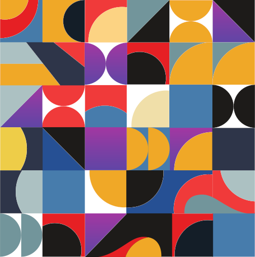 Dynamic geometric vector illustration artwor. A fusion of clean lines ...