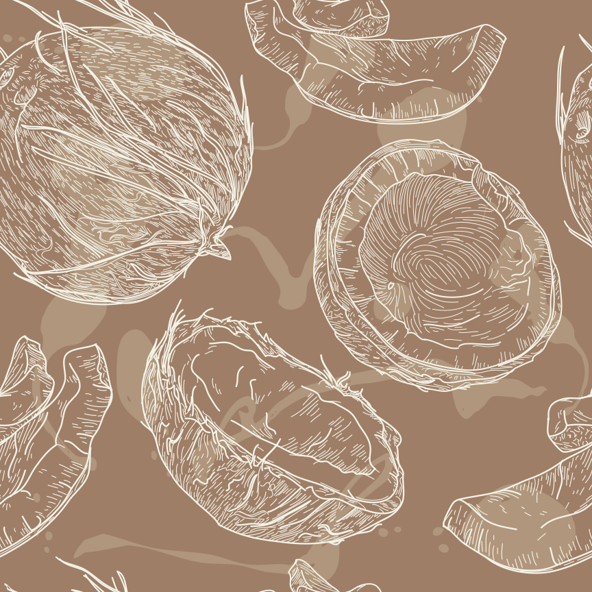 A fun tropical coconut pattern for you to use, seamlessly. vector ...