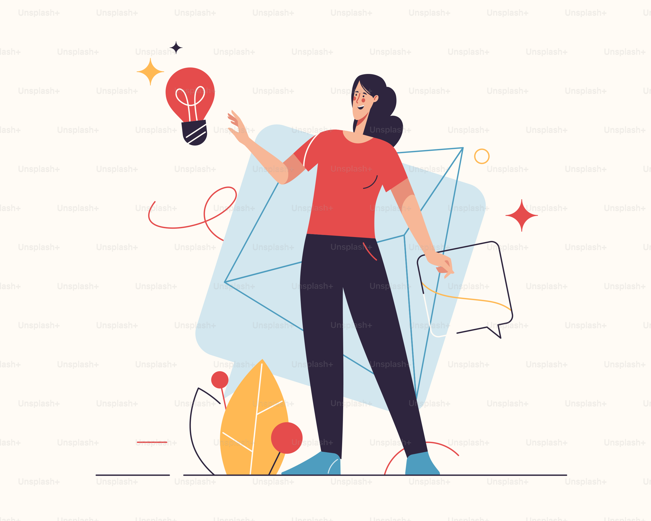 Ilustração vetorial sobre o tema criatividade, gerando ideias ...