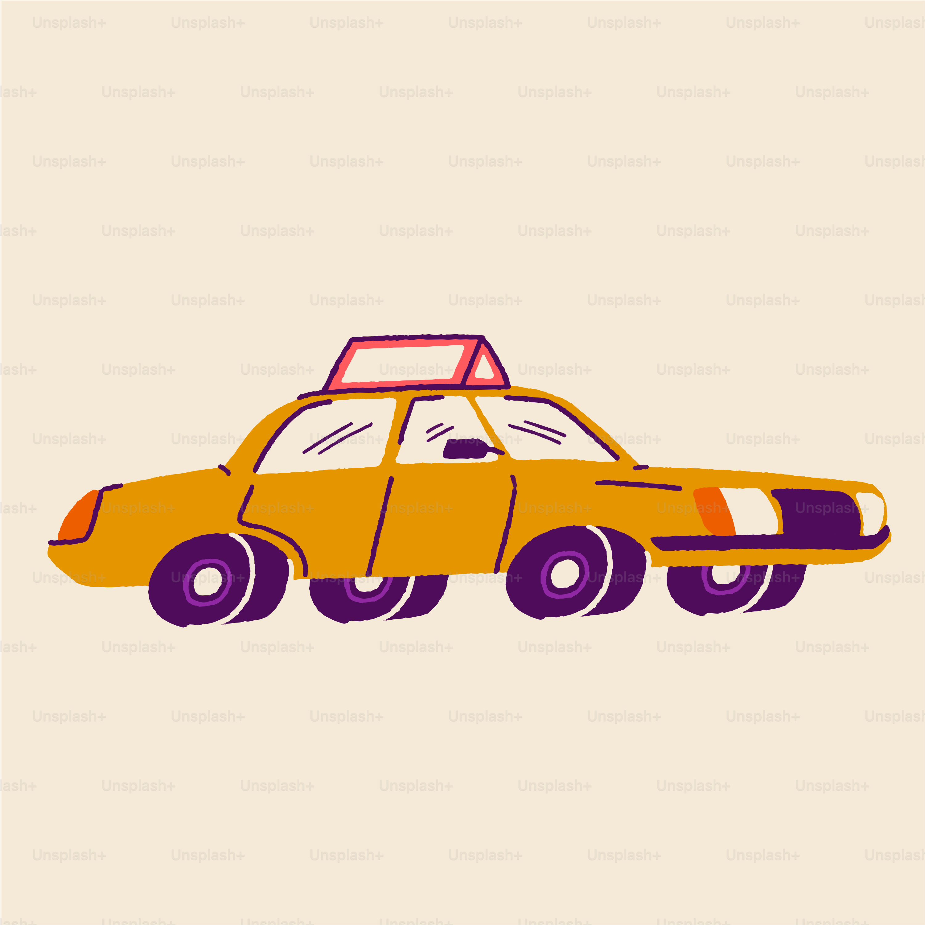 A yellow car with a dog on top of it vector – Taxi cab Image on Unsplash