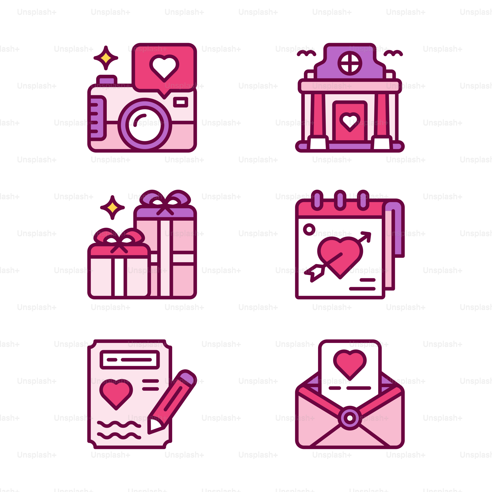 A set of four different colored icons vector – Icon Image on Unsplash