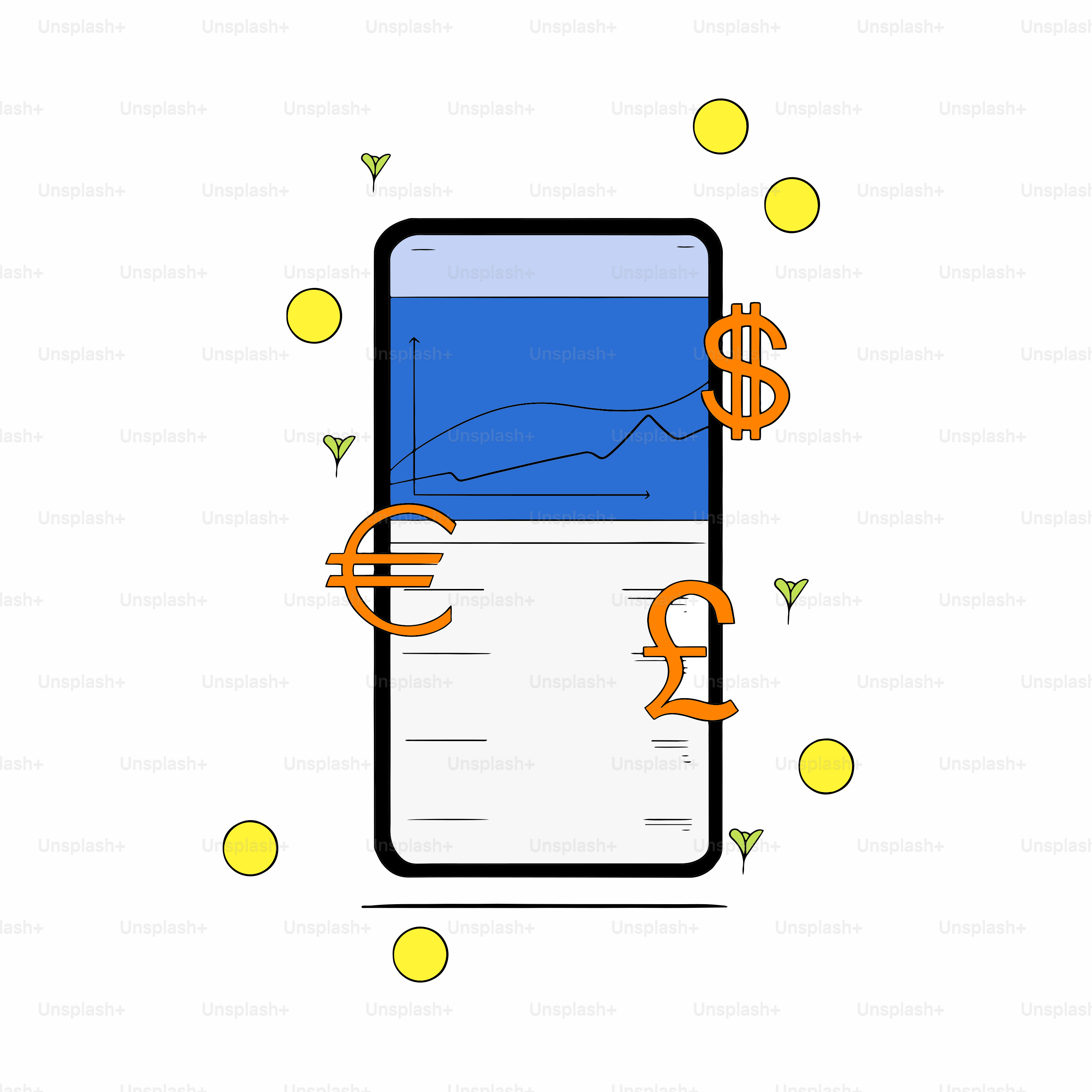 Vektor Gambar jam dengan simbol mata uang di atasnya – Gambar Bisnis di ...